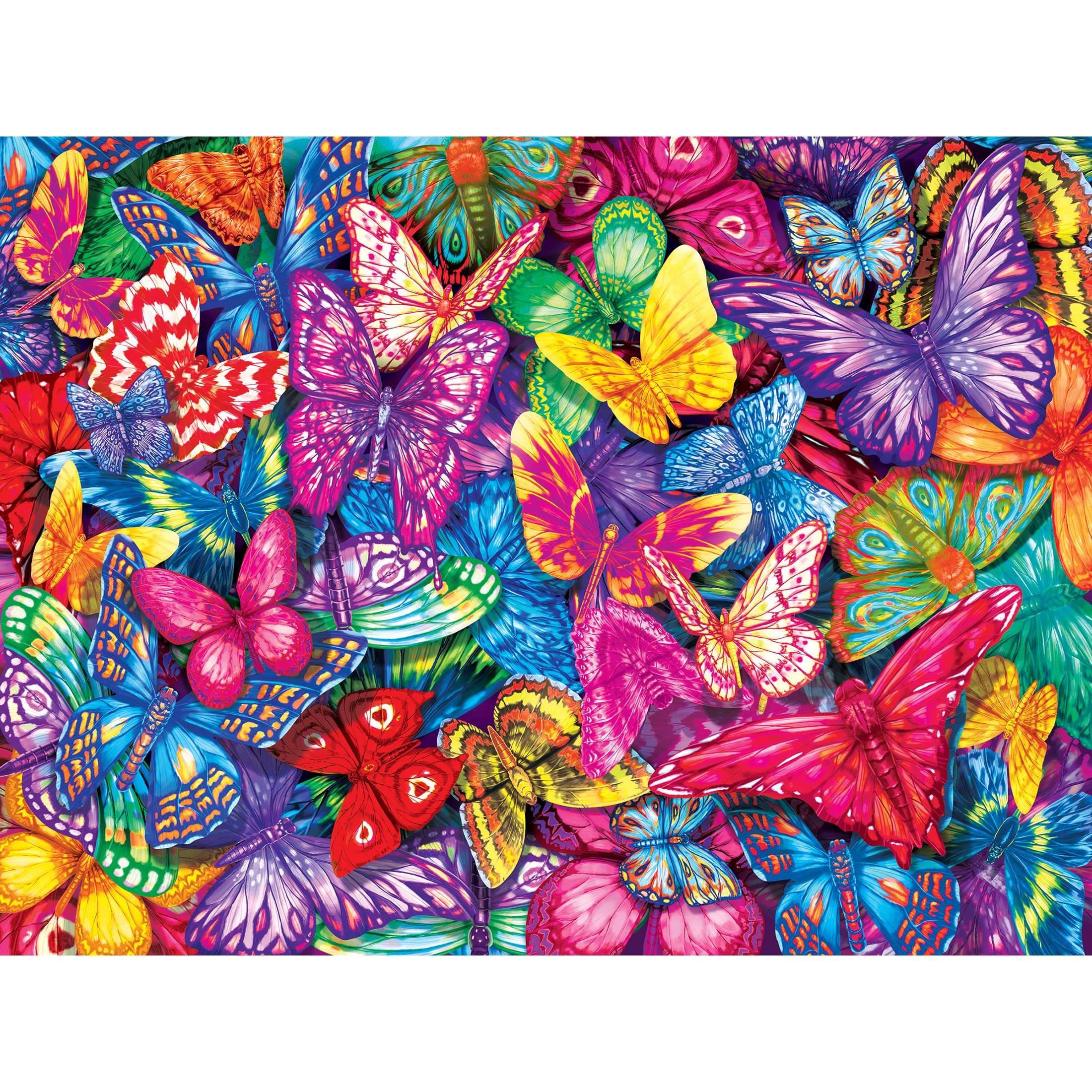 Snapklik.com : Kodak Premium - Colorful Butterflies - 350 Piece Jigsaw ...
