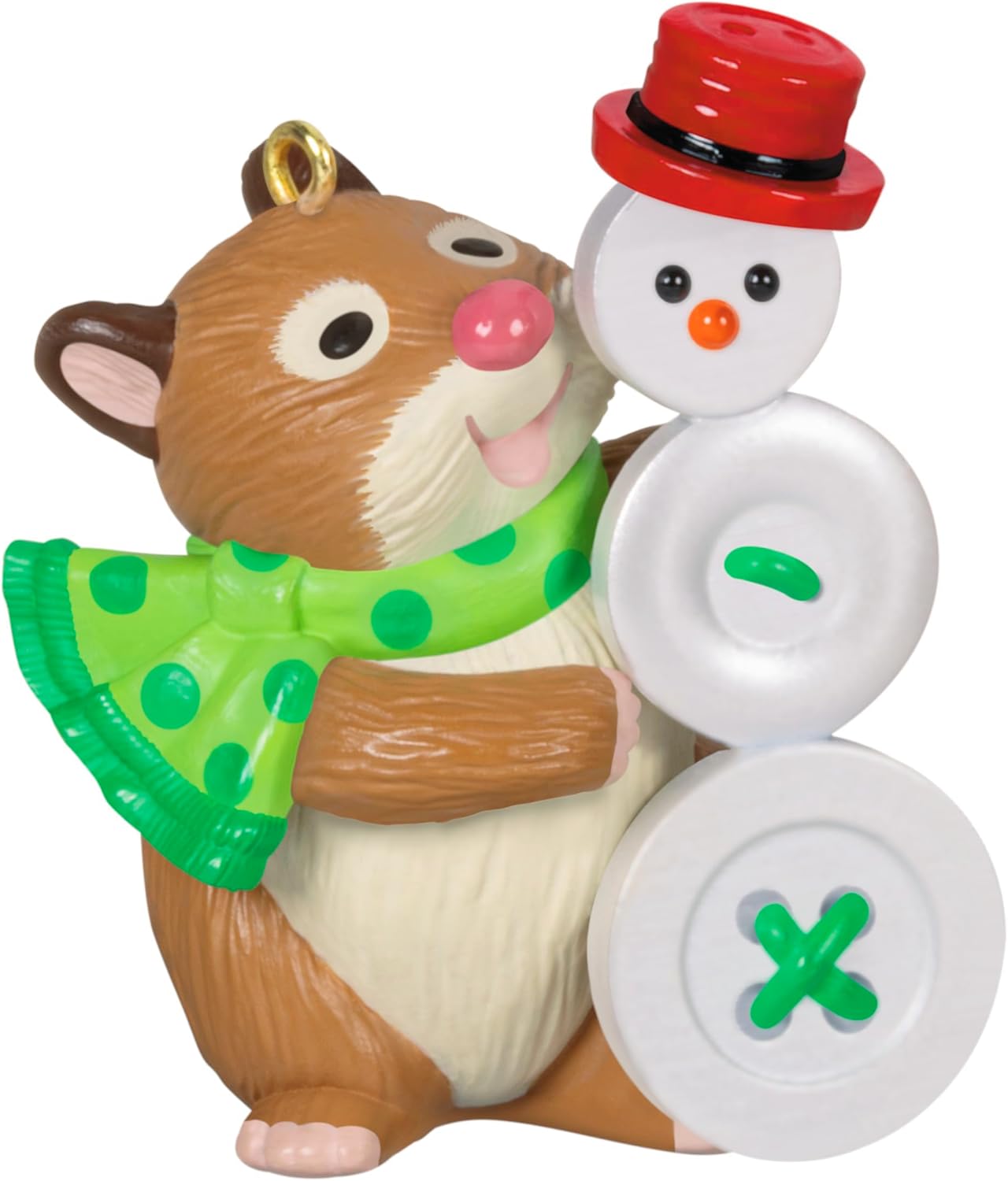 Amazon.com: Hallmark Keepsake Christmas Ornament 2024, Cute as a Button ...