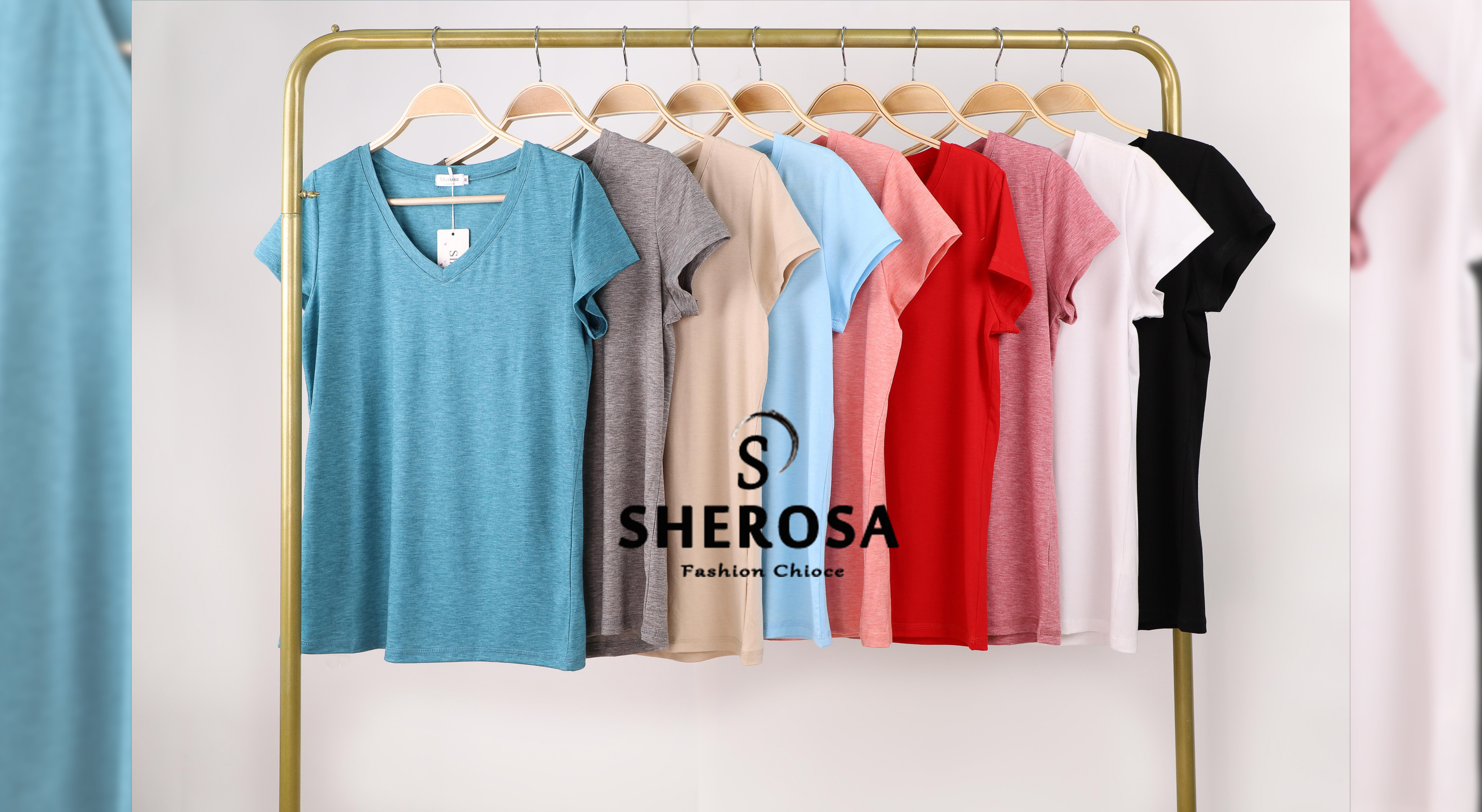 Watch Sherosa Womens Basic V Neck T Shirts More Detals on Amazon Live