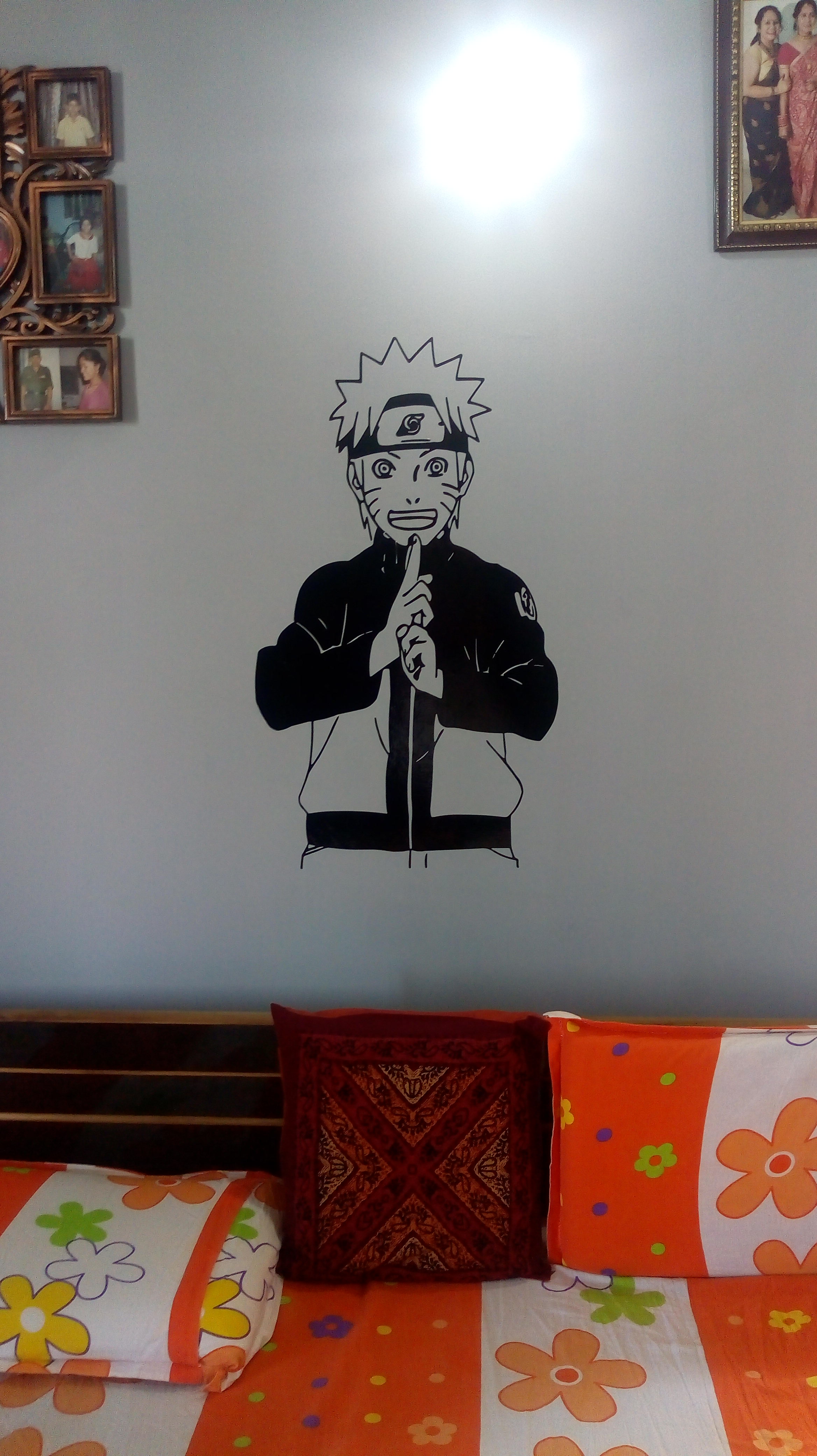 CVANU Naruto Wall Vinyl Decal Naruto Uzumaki Vinyl Sticker Anime Art ...