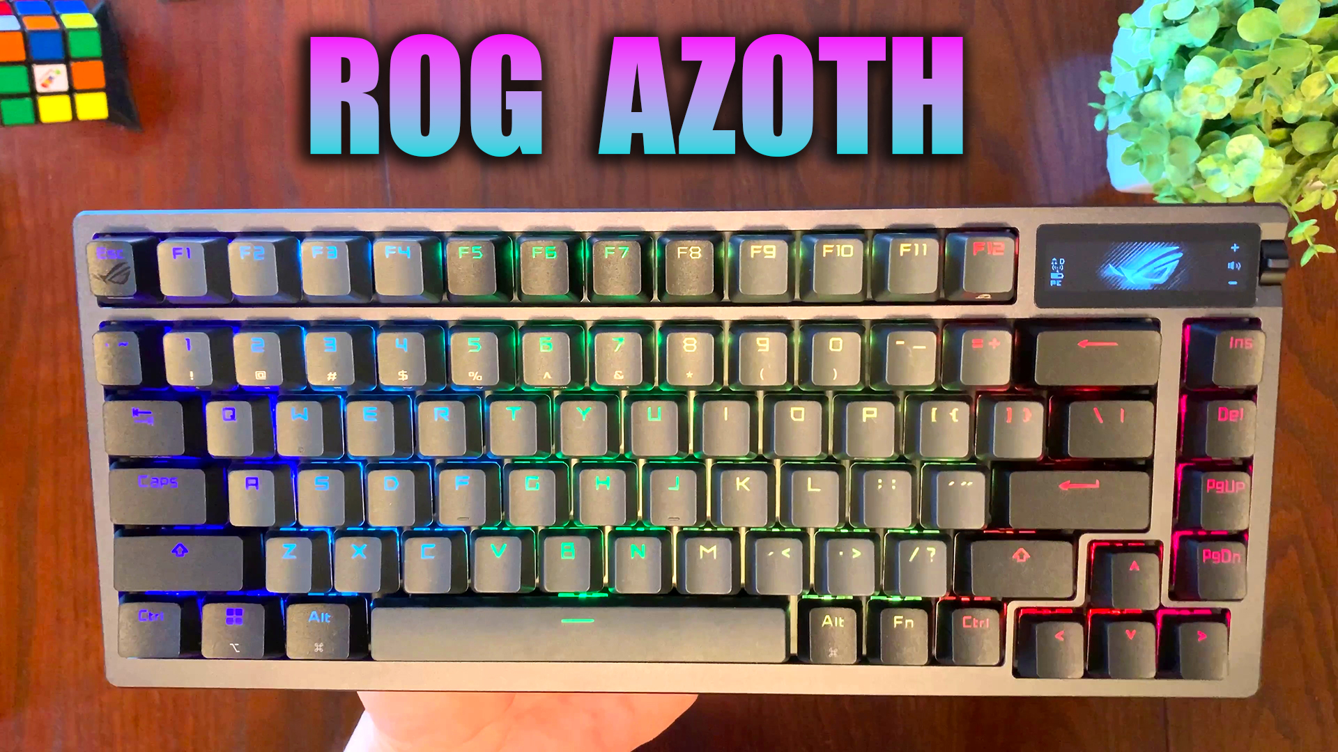 Watch ASUS ROG Azoth Wireless DIY Custom Gaming Keyboard on Amazon Live