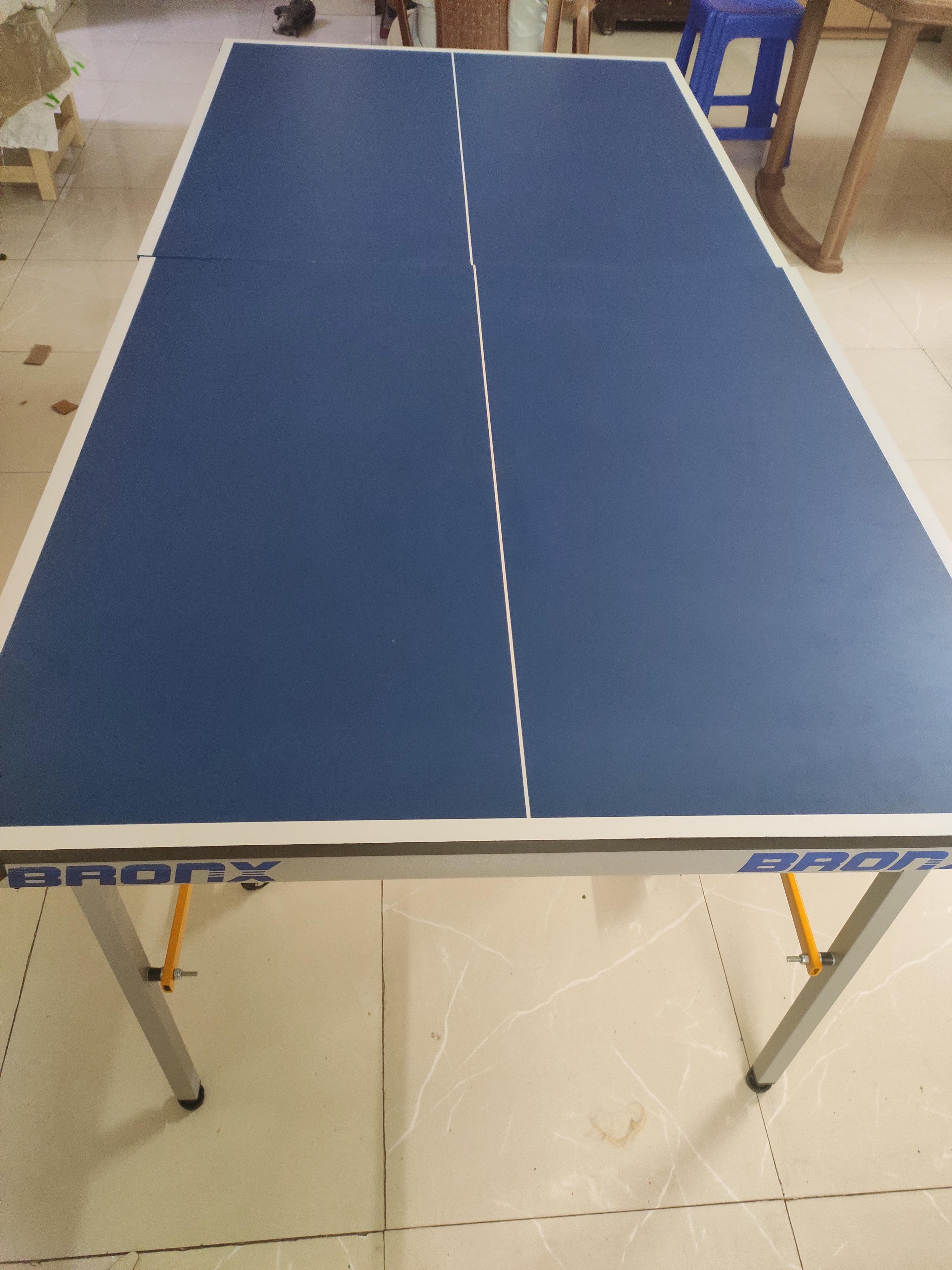 Buy Bronx Mini Table Tennis Table with 18 mm Both Side Laminated Black ...