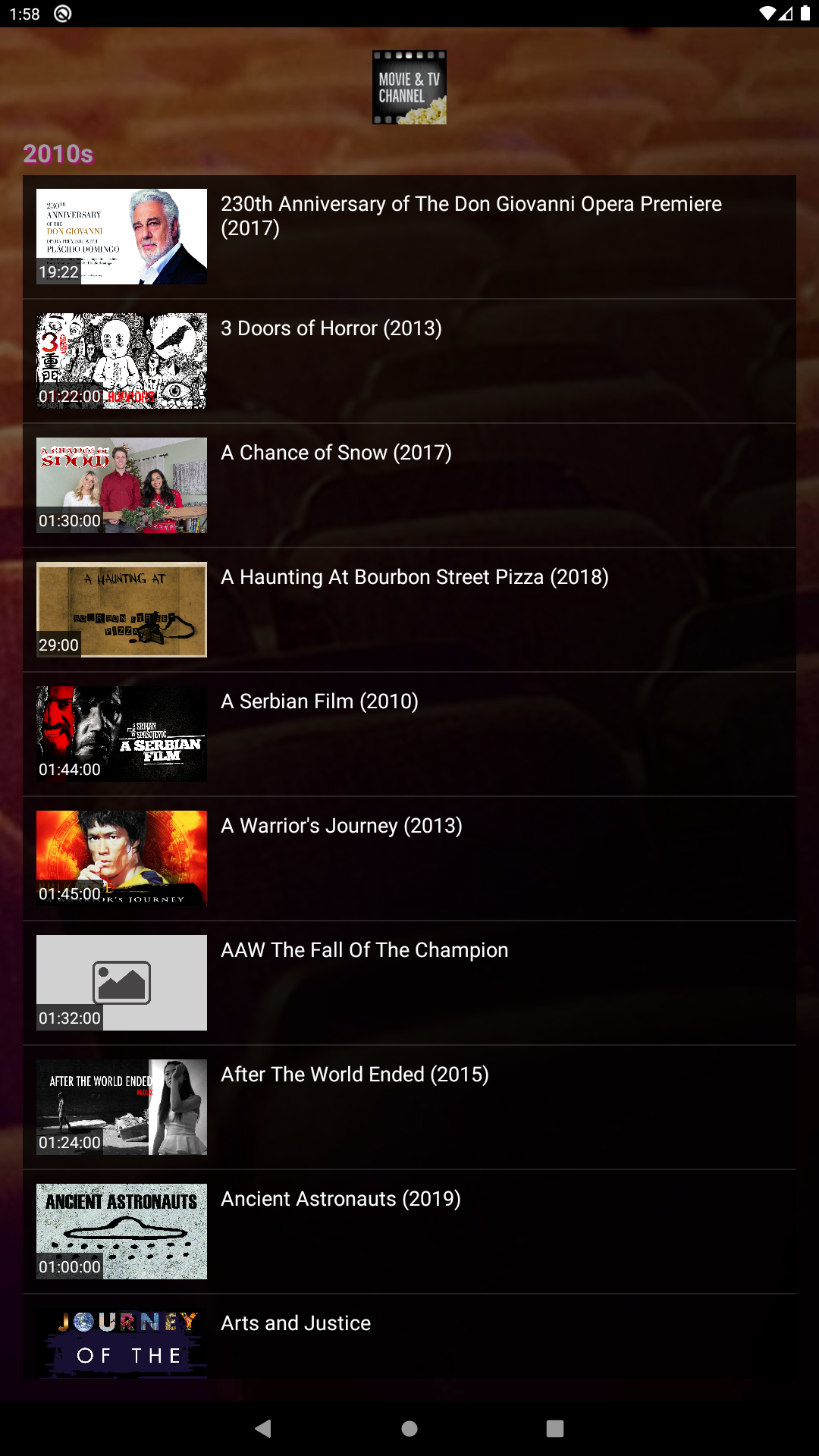 Movie & TV Channel - App on Amazon Appstore