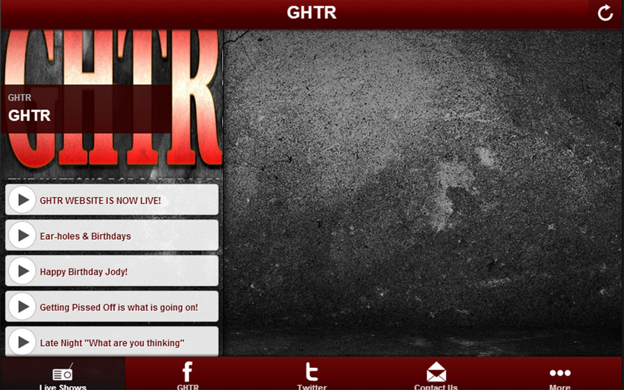 Aplicación GHTR en Amazon Appstore