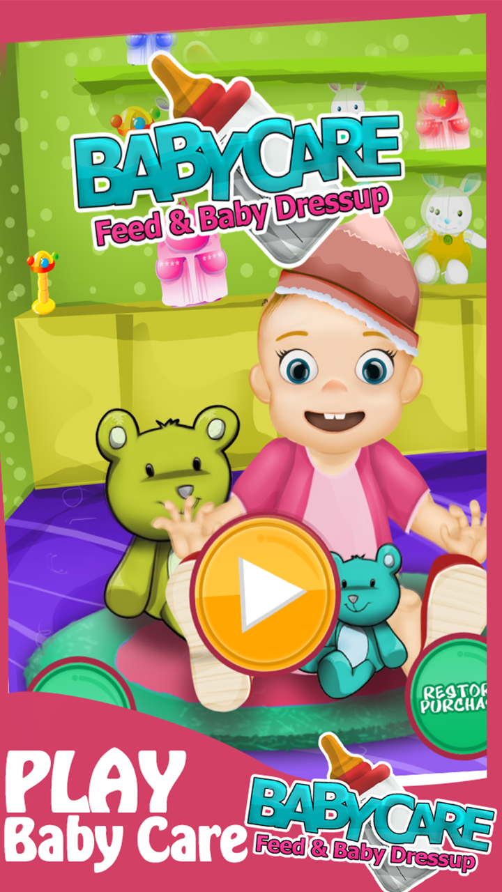 Sweet Baby Girl Newborn Baby Girls Care Toddler Games - Babysitter ...