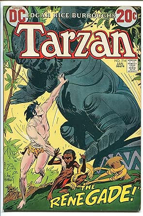 Amazon.com: RETURN OF TARZAN #219 1973-DC-EDGAR RICE BURROUGHS-SHARK ...