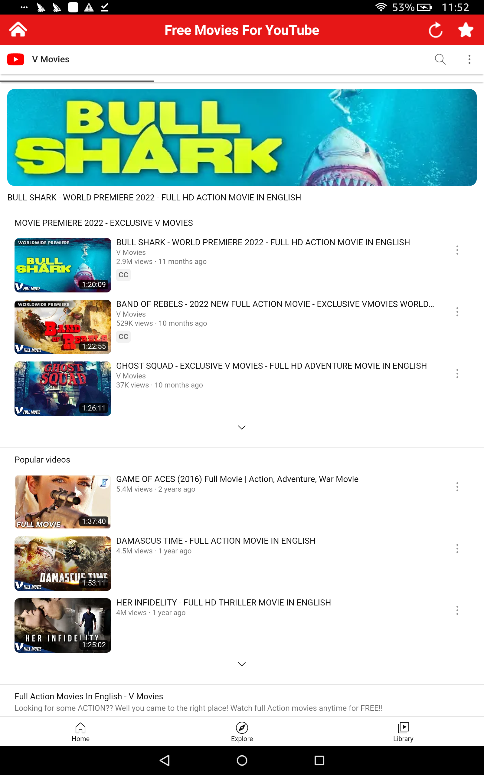 Movies For YouTube:Amazon.de:Appstore for Android