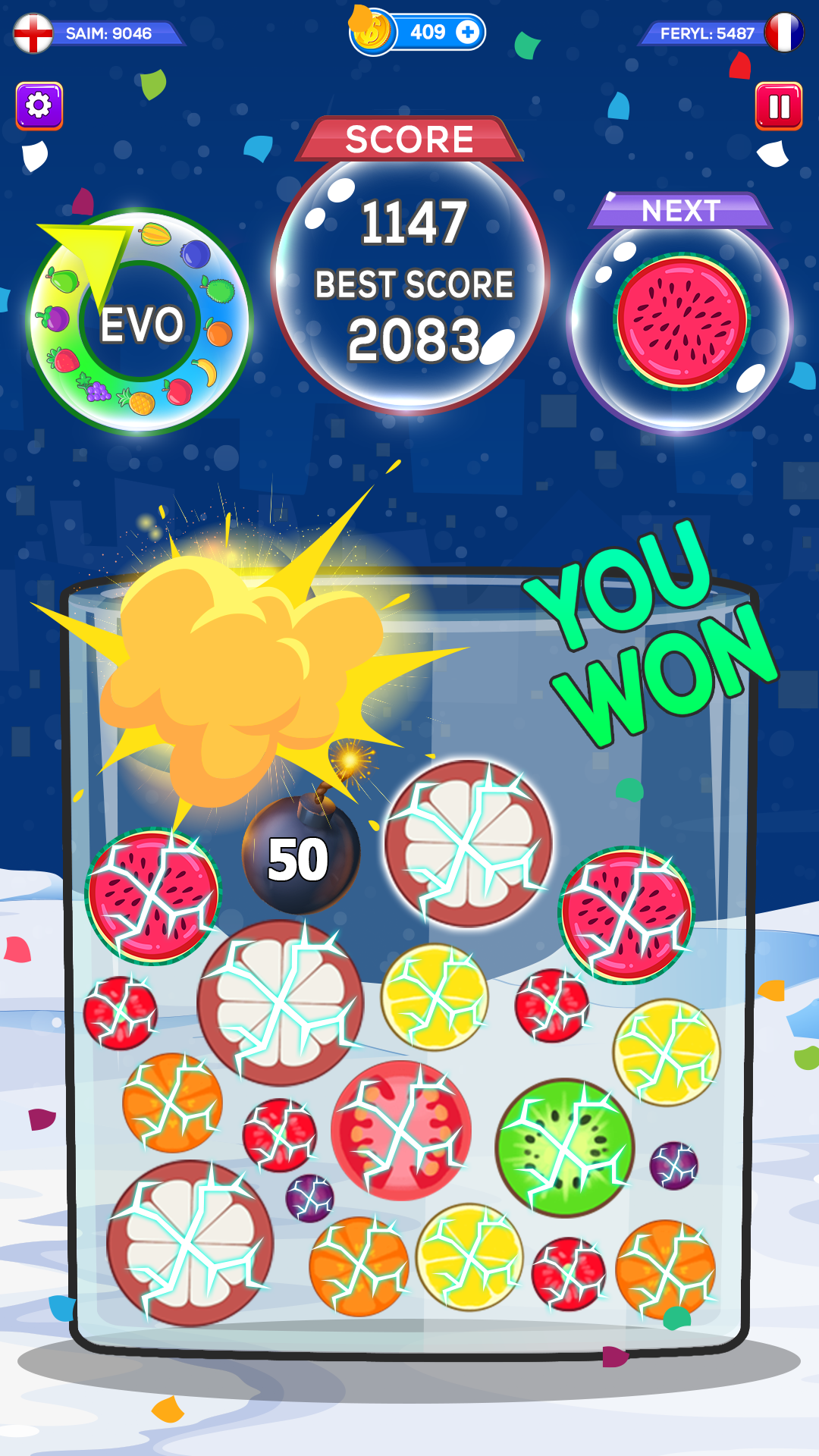 Watermelon Game - Fruit Game & Suika Games : Watermelon Merge Game New ...