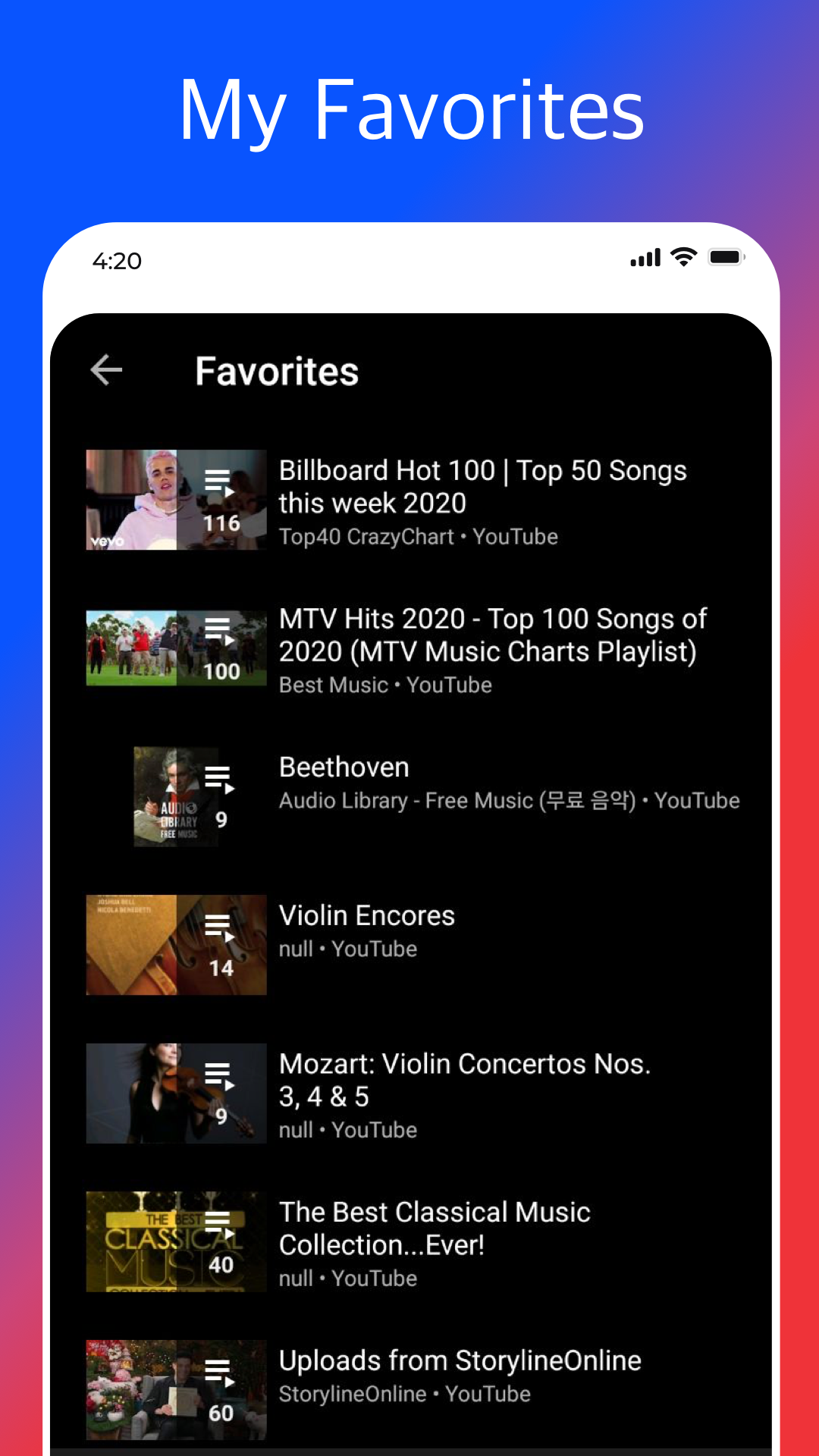 BLU Music - Ad-free player for YouTube - App on Amazon Appstore