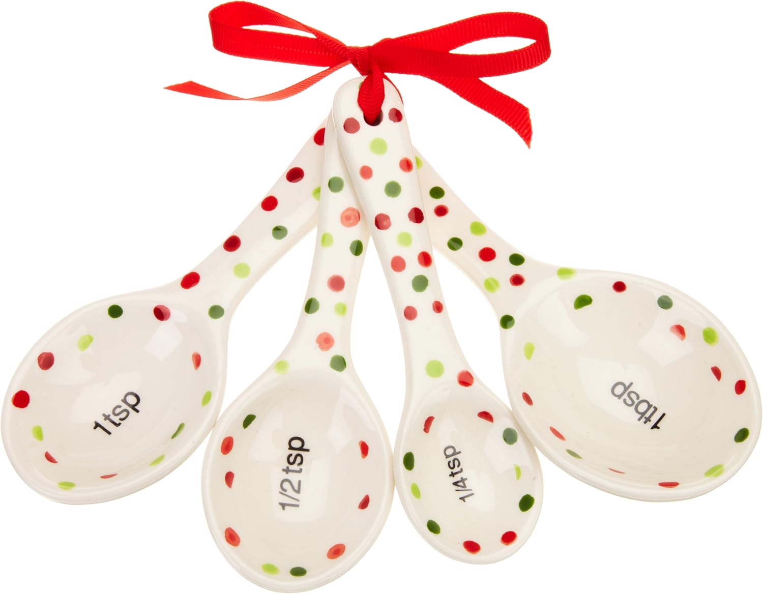 Amazon.com: DII Holiday Baking Ceramic Measuring Spoons Set : Home ...