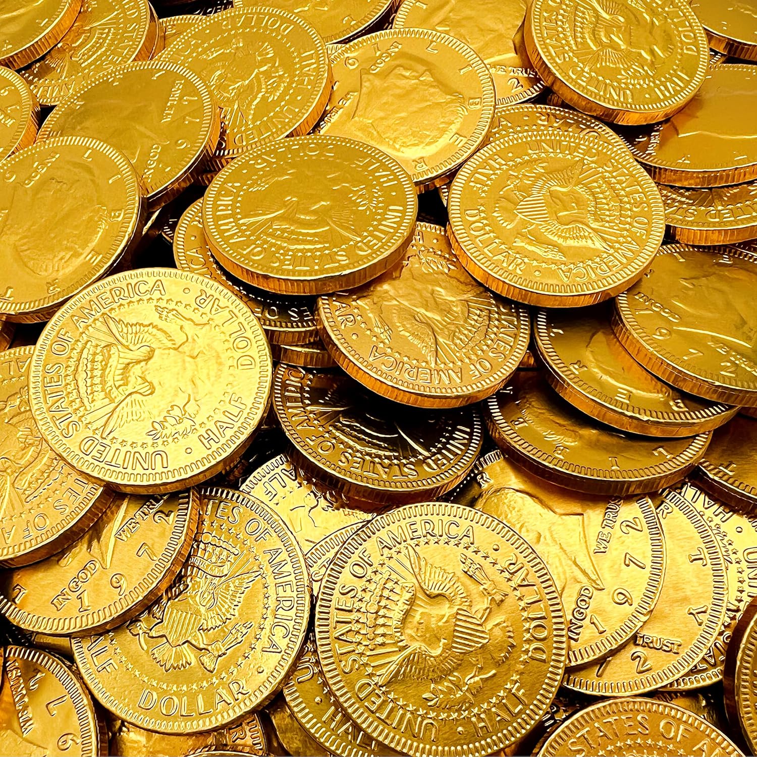 Amazon.com: Milk Chocolate Gold Coins Candy, Large 1.5 Inches - Bulk ...