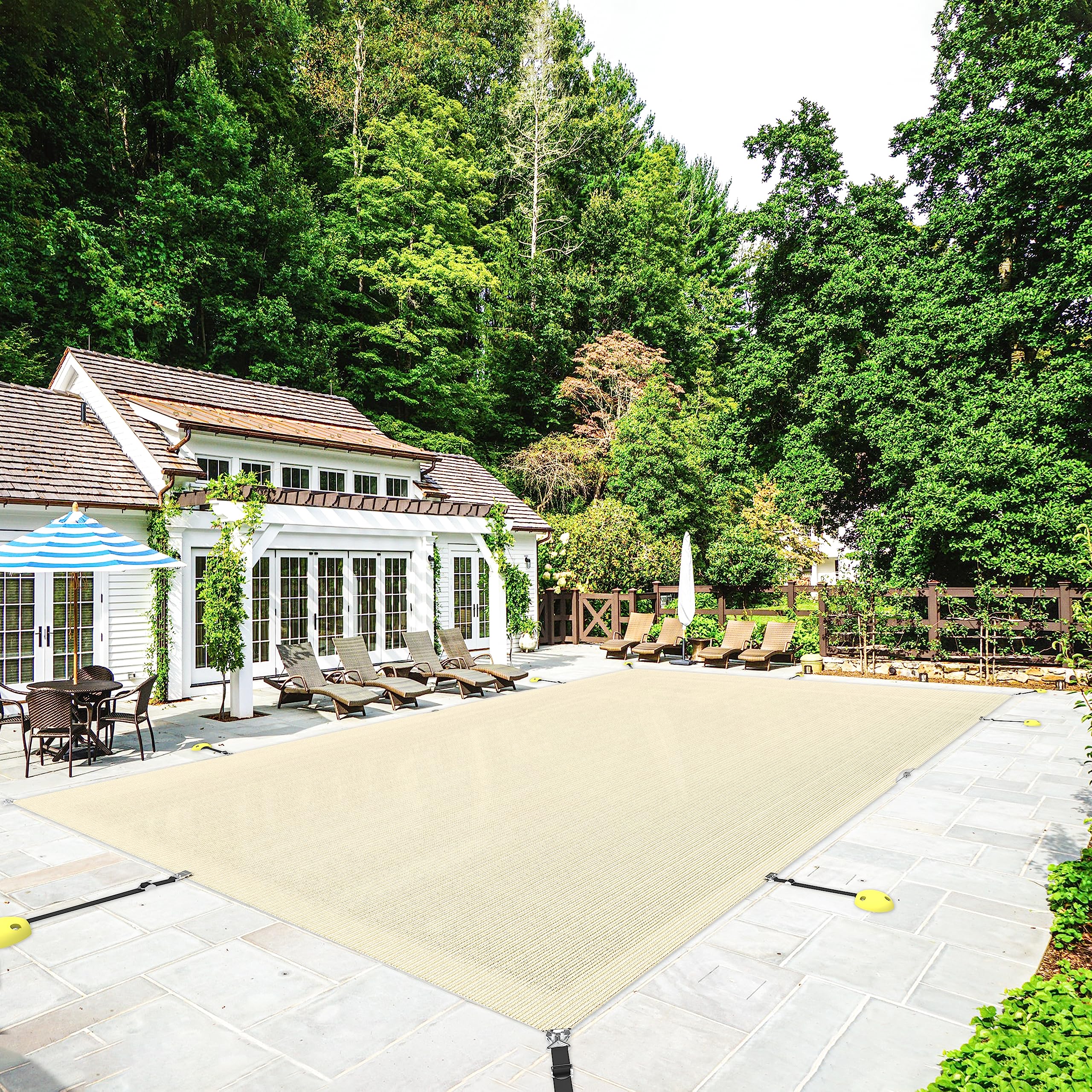 Amazon.com : Goleray 20'x40' Pool Covers for Inground Pools, Rectangle ...