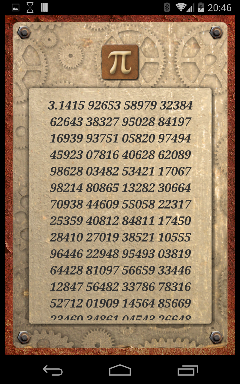 Pi (3.14159...) - App on Amazon Appstore