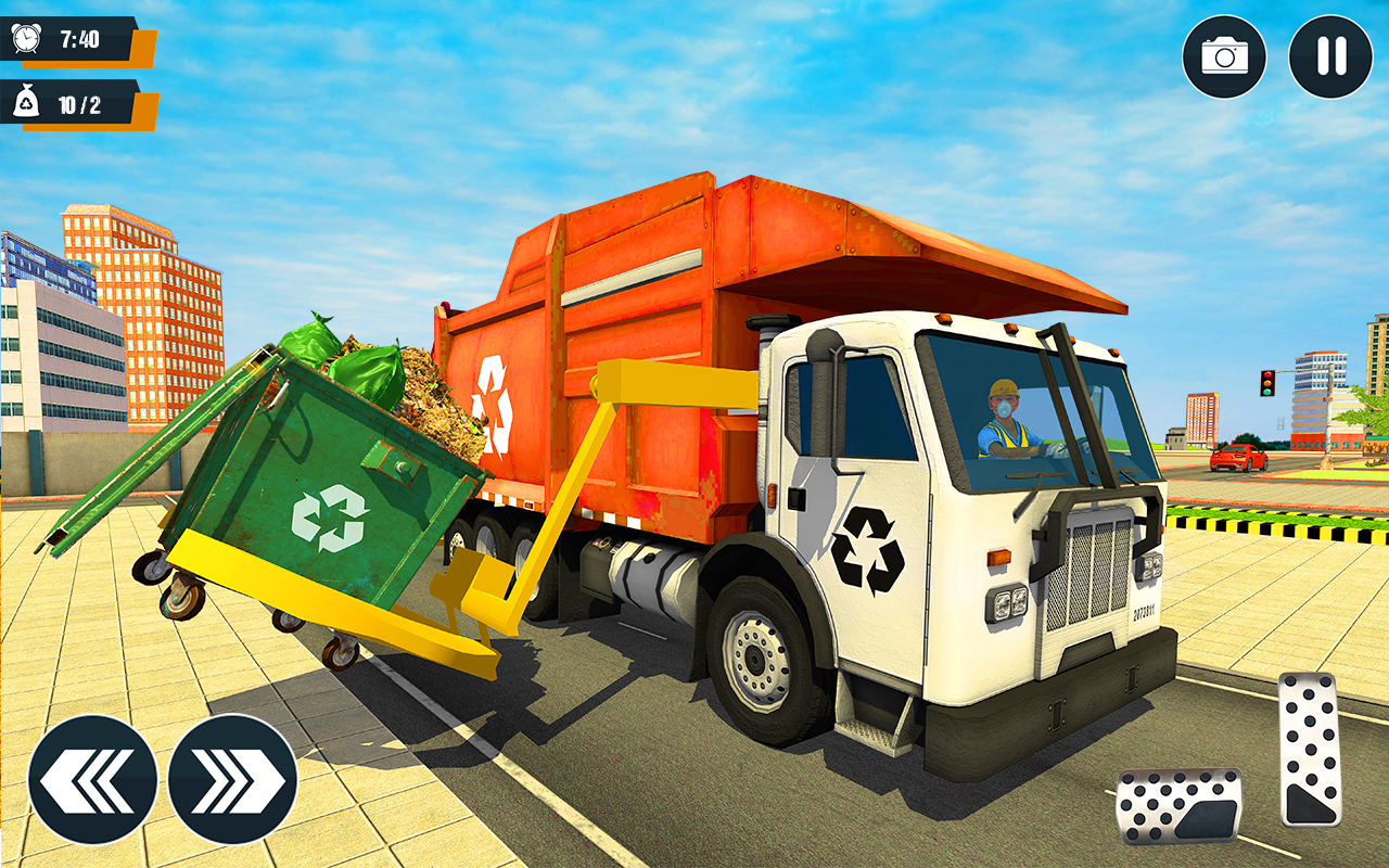 Real Garbage Truck Simulator: City Cleaner Trash Truck Driving Games ...