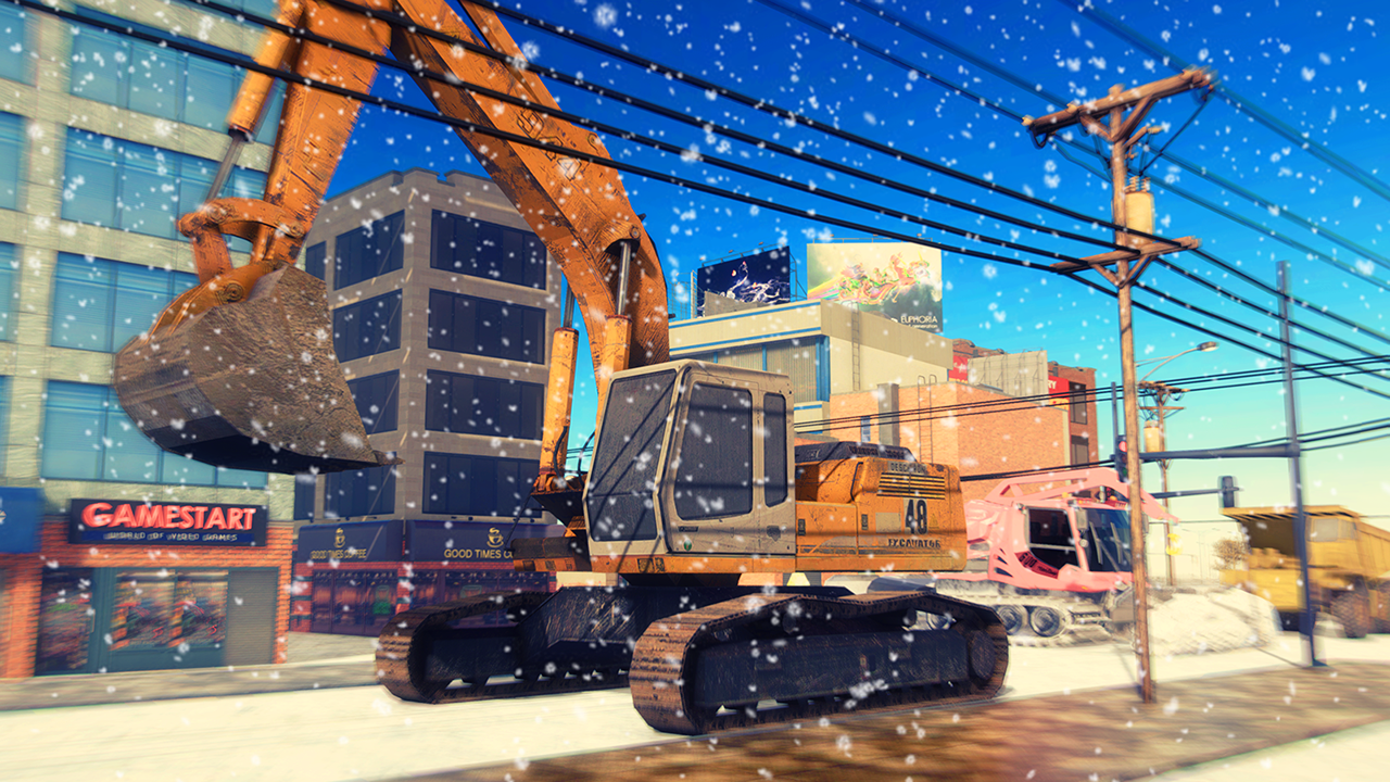 Winter Snow Plow Town Cleaning & Rescue Simulator : Heavy Snow ...