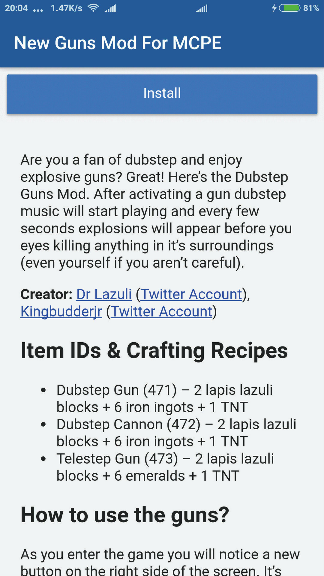 Gun Mod Pack for Kindle - App on Amazon Appstore
