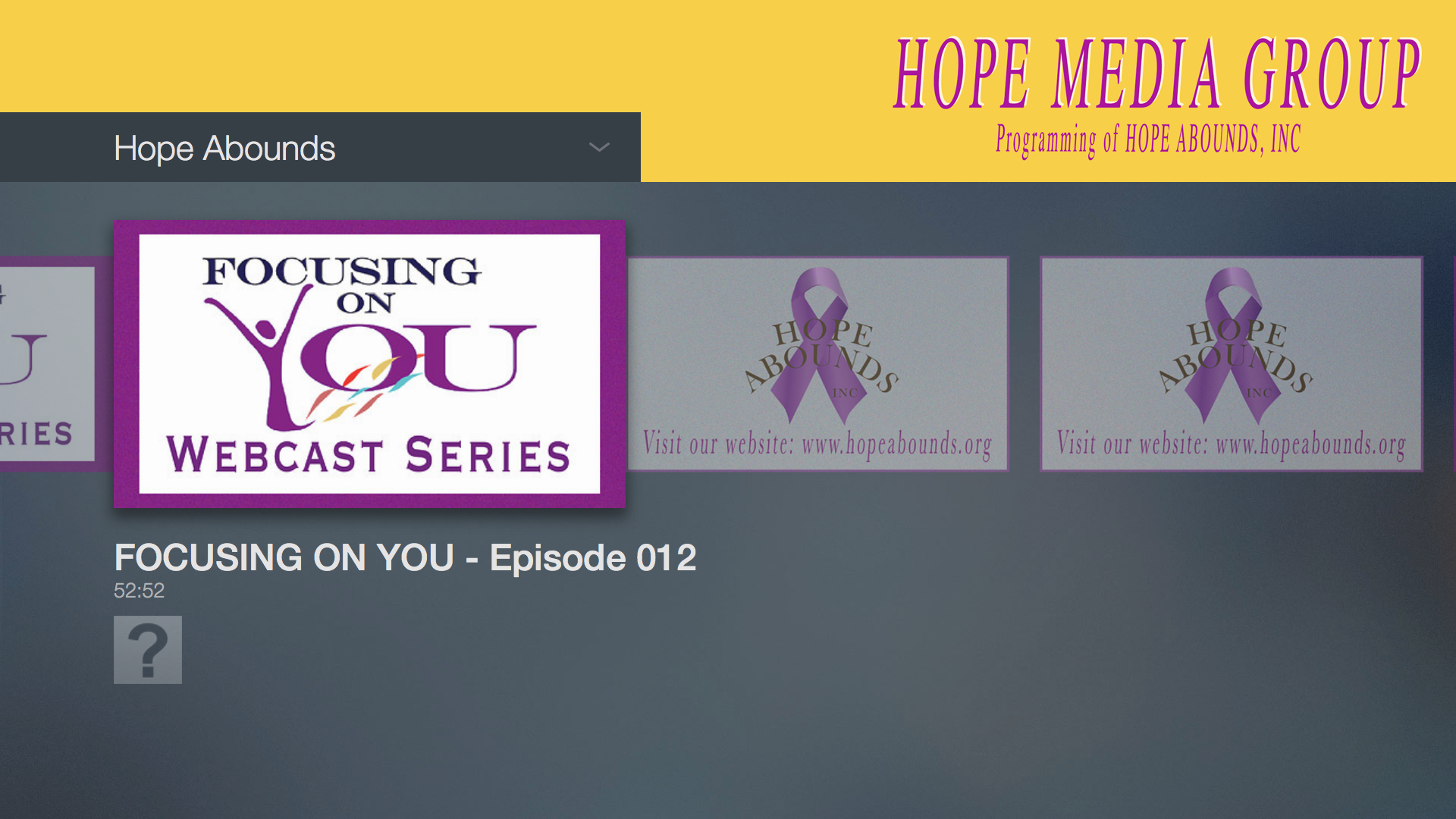 Hope Media Group - Hope Abounds, Inc. - App on Amazon Appstore