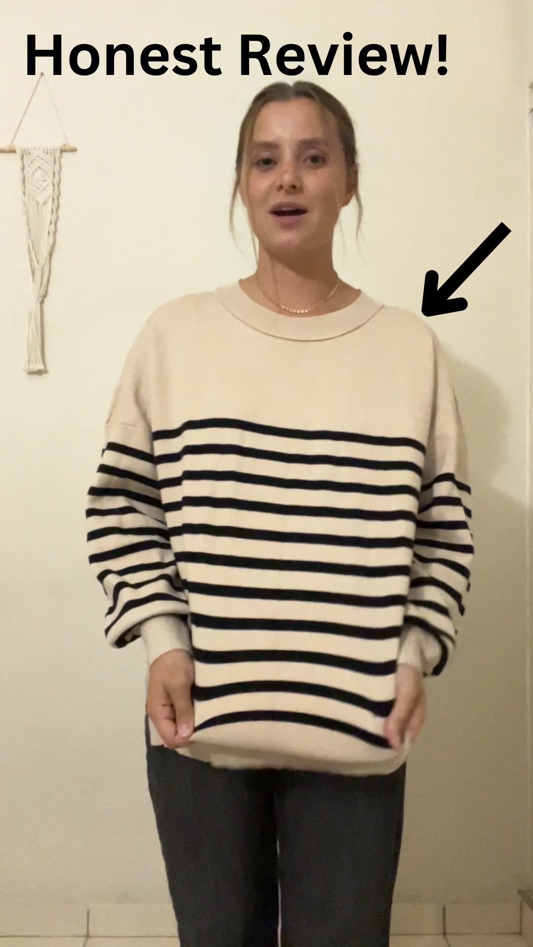 Watch Review- Women's Oversized Crewneck Sweaters Batwing on Amazon Live