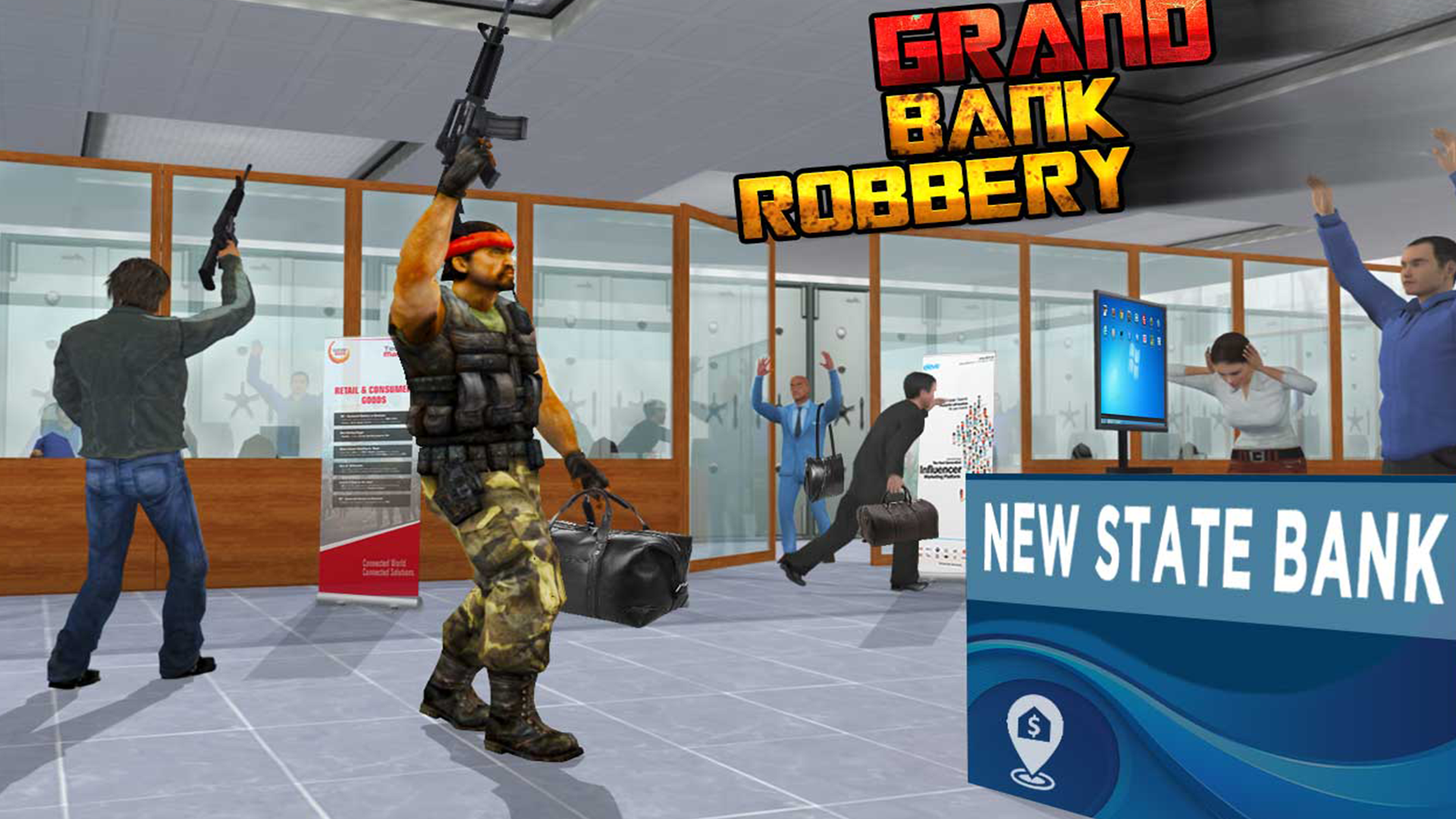 Bank Robbery Cash Security Van- Grand Heist Bank Robbery Games for Free ...