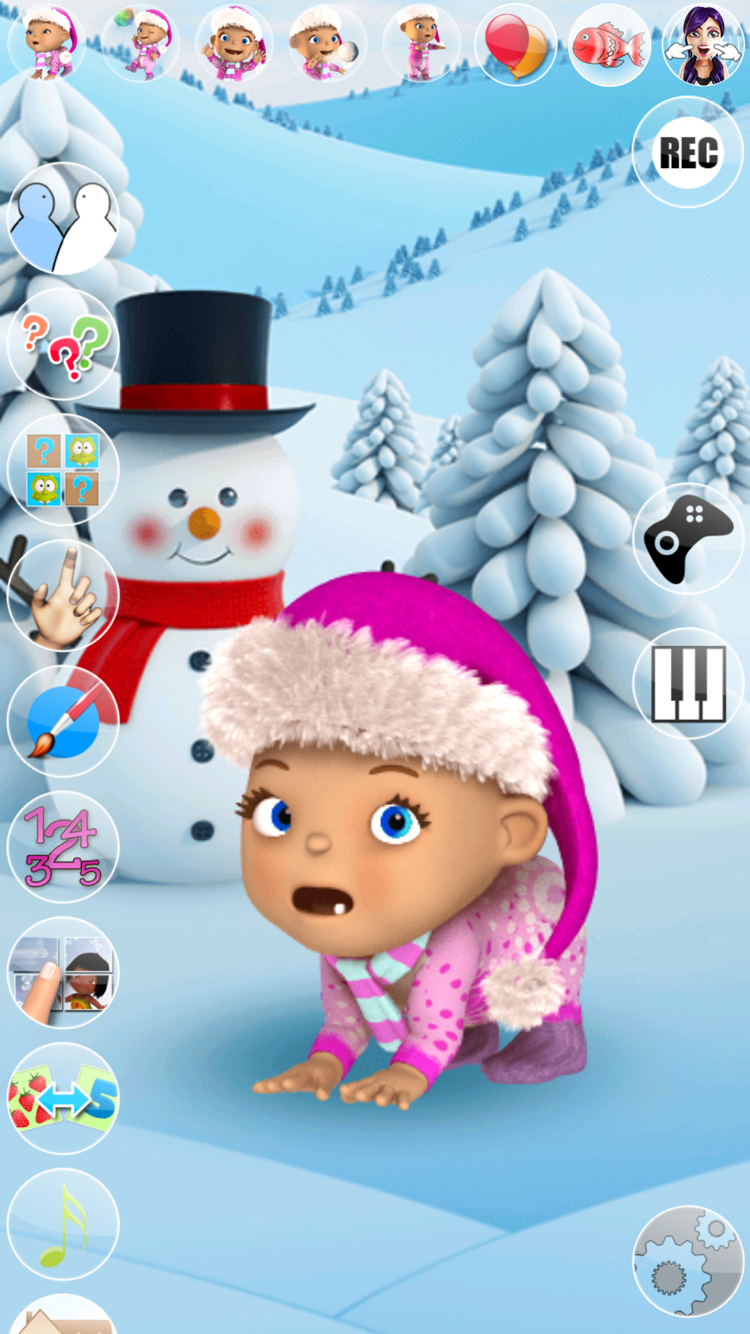 Talking Baby Babsy Winter Fun (Free) - App on Amazon Appstore