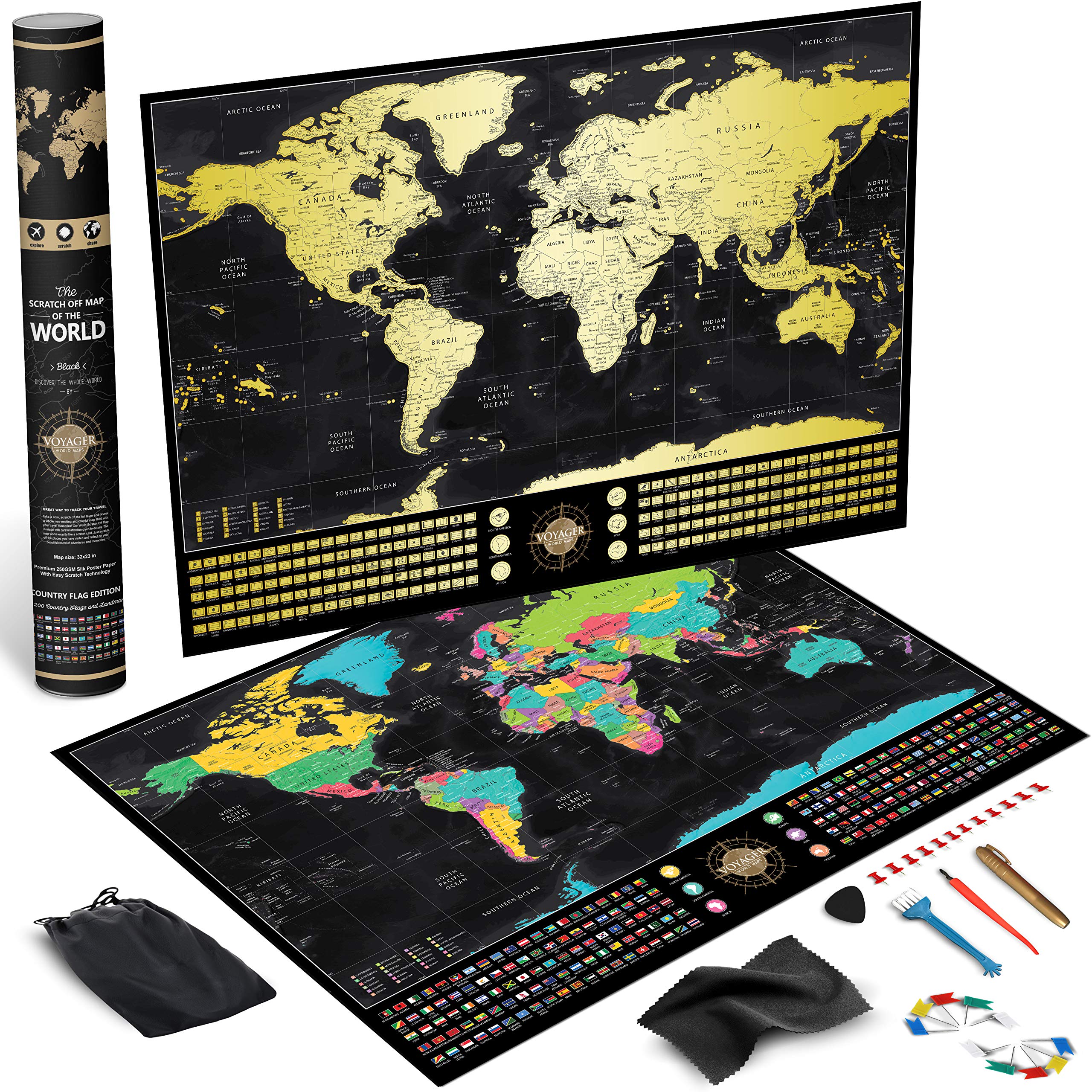 Scratch Off Map Of The World Deluxe Scratch Off World | Desertcart PAKISTAN