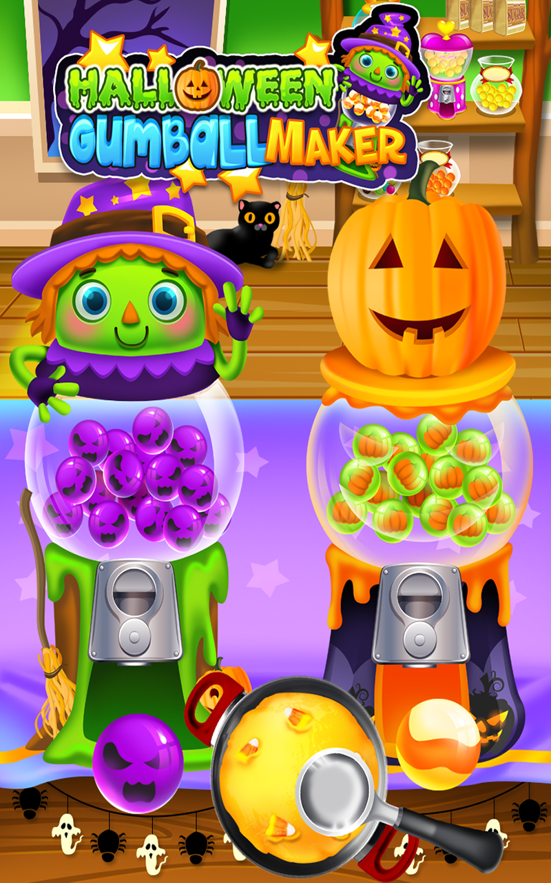 Halloween Bubble Gum Maker - Kids Gumball & Dessert Food Cooking Games ...