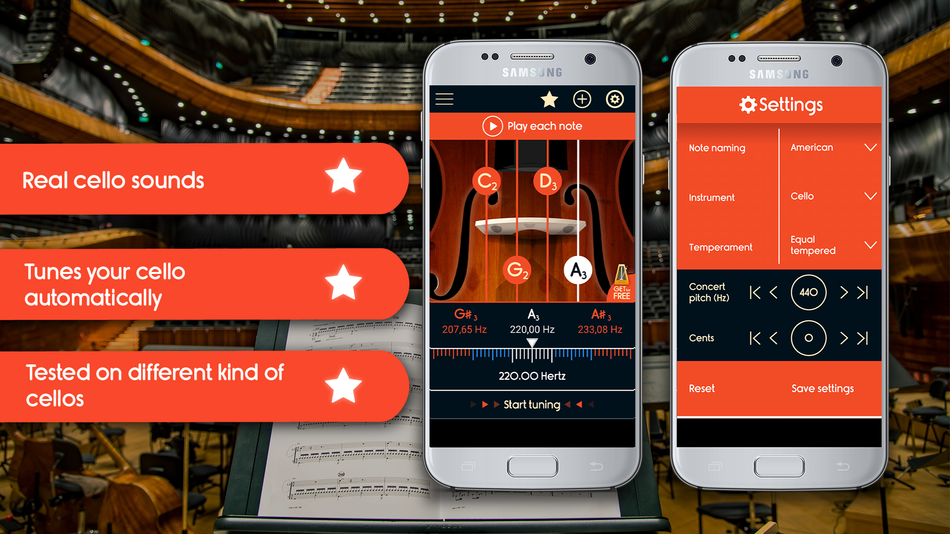 Master Violoncello Tuner - App on Amazon Appstore