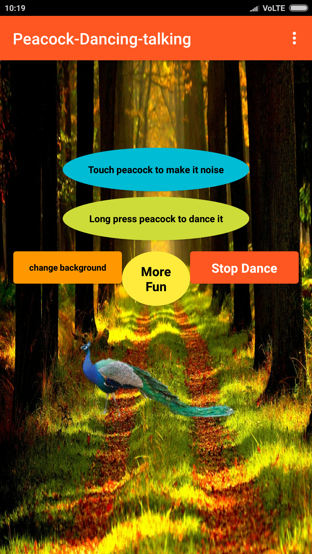 Talking Peacock Dancing game-Amazonアプリストアのアプリ