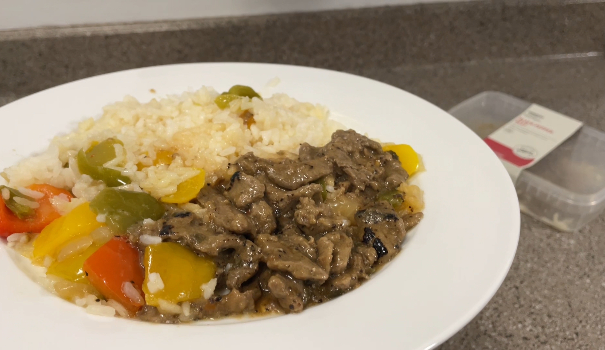 Watch Easy Black Pepper Beef Single Serve Meal! on Amazon Live