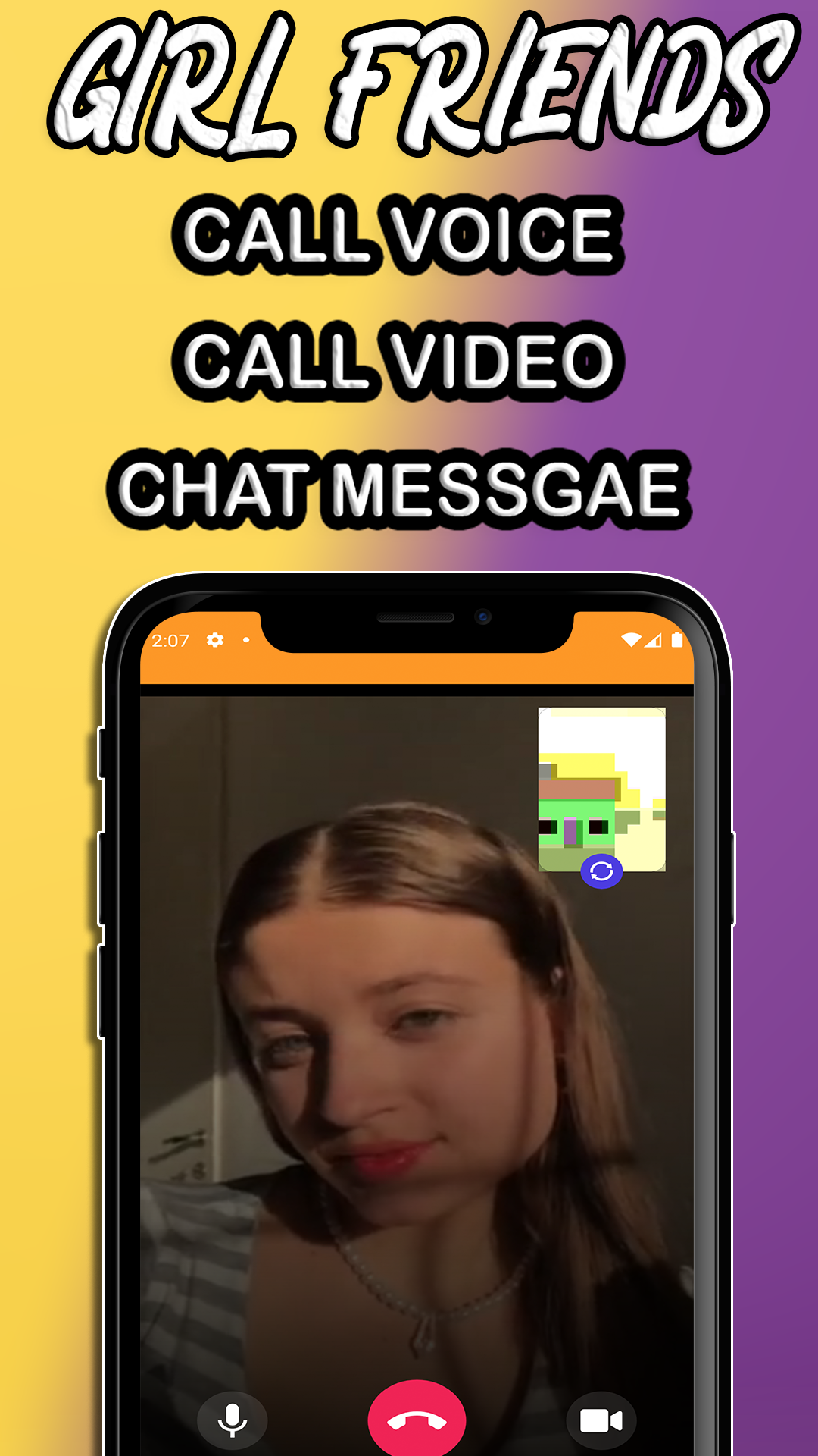 Video call Girl - Prank Girlfriend Video call and Voice Call & message ...