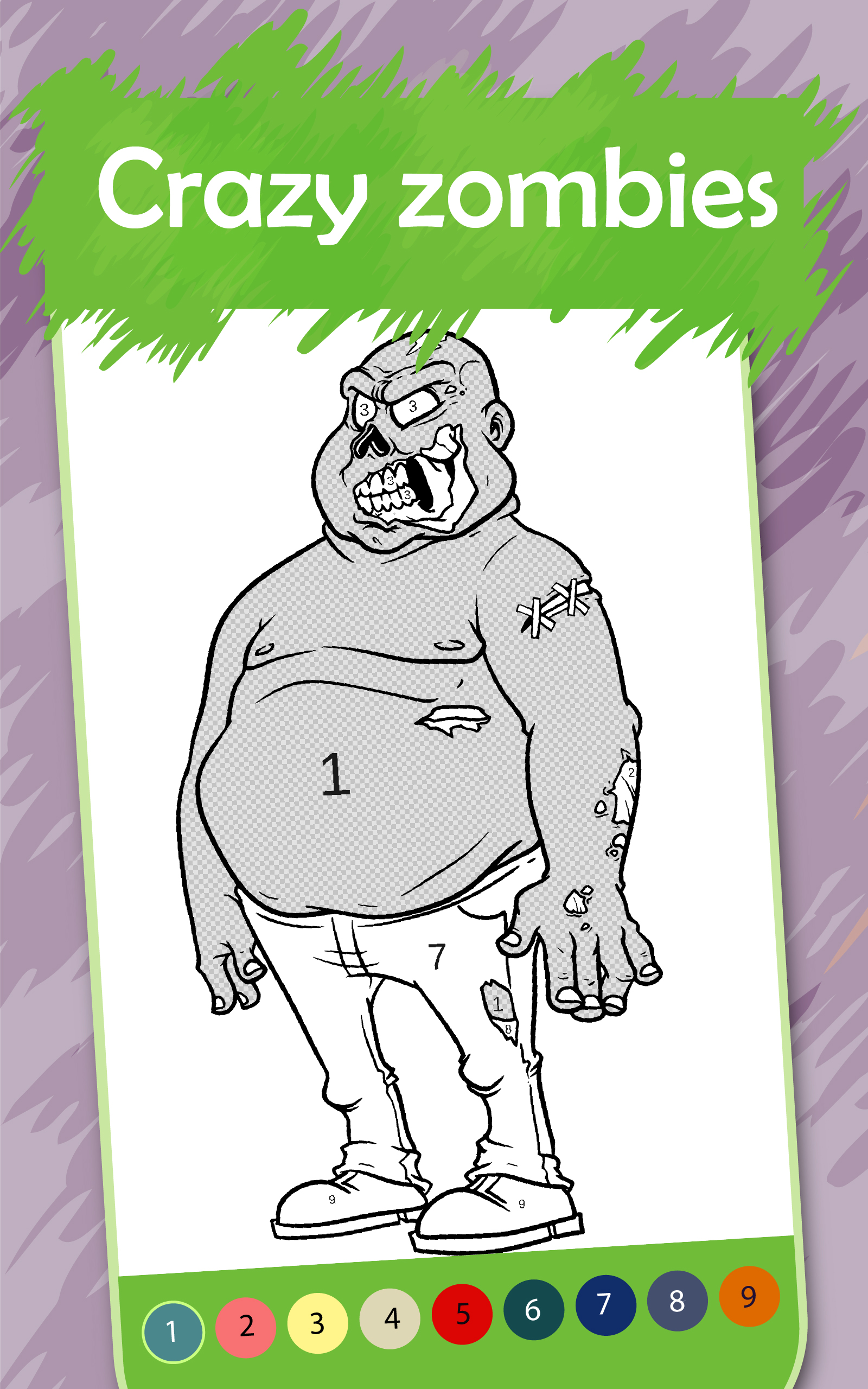 Horror Zombie Animated Coloring Book By Numbers - App on Amazon Appstore