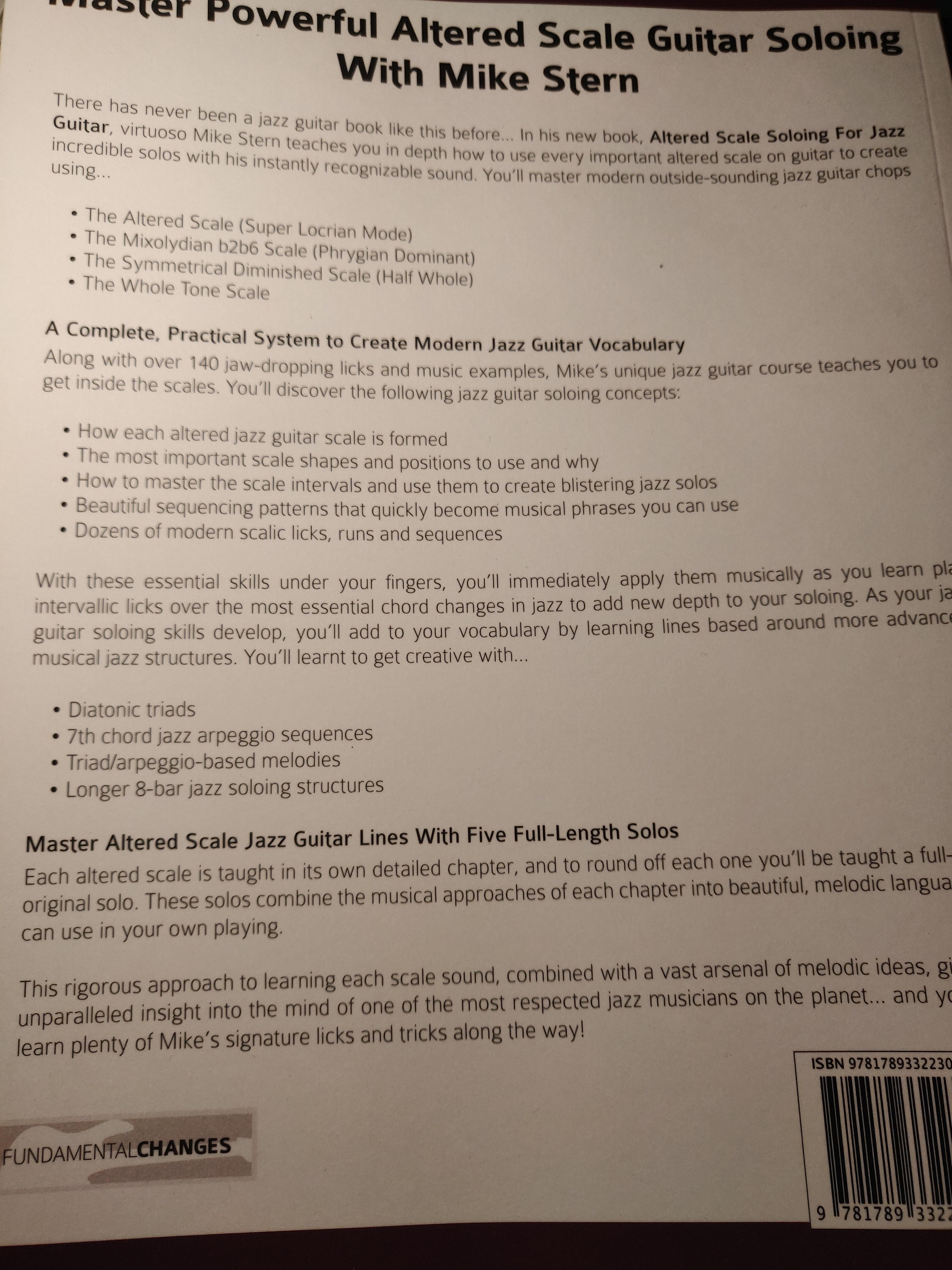 Altered Scale Soloing For Jazz Guitar: Master Altered, Diminished ...