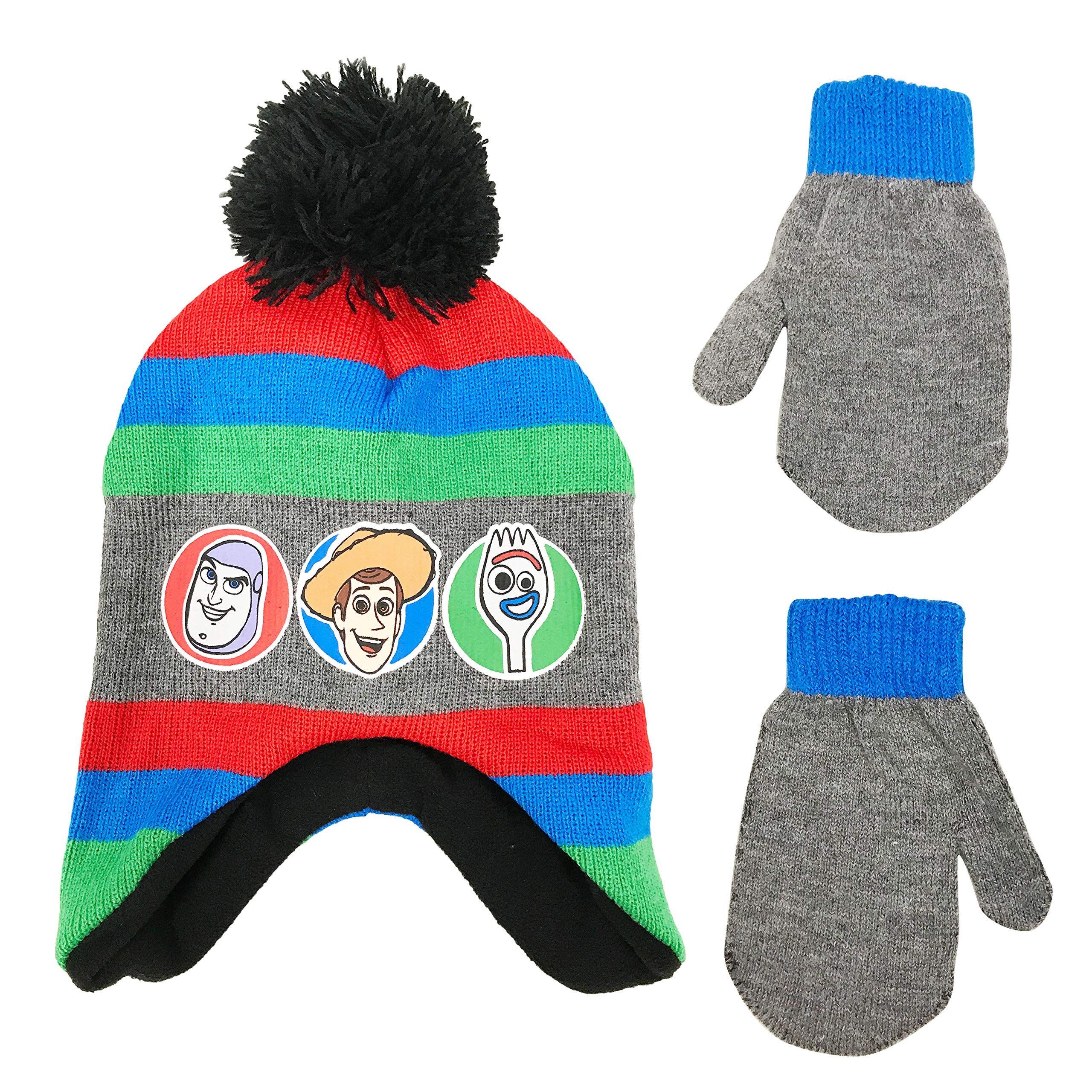 Amazon.com: Disney Toy Story Toddler Boys Winter Hat and Mittens Set ...