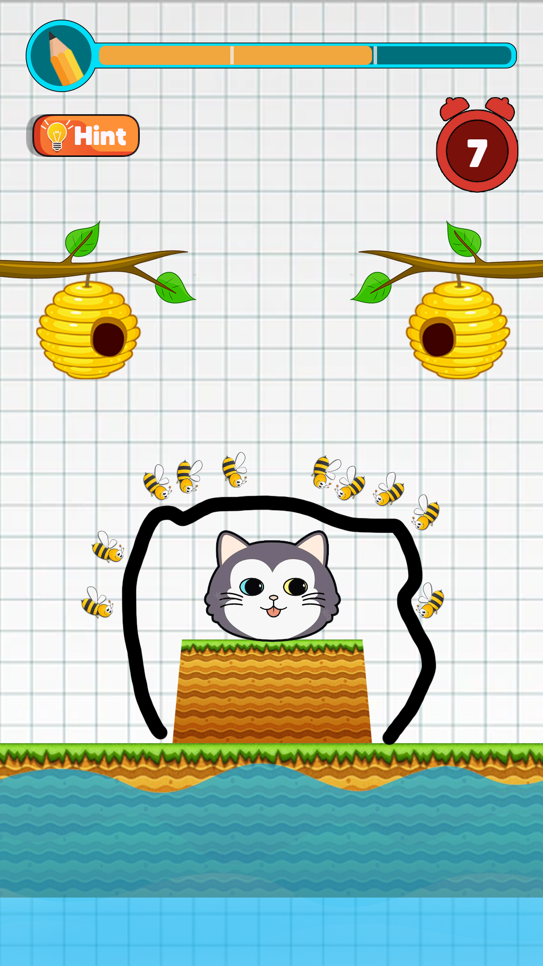 Save The Cat - Draw To Rescue Cat Escape Puzzle Game for Kids Free ...