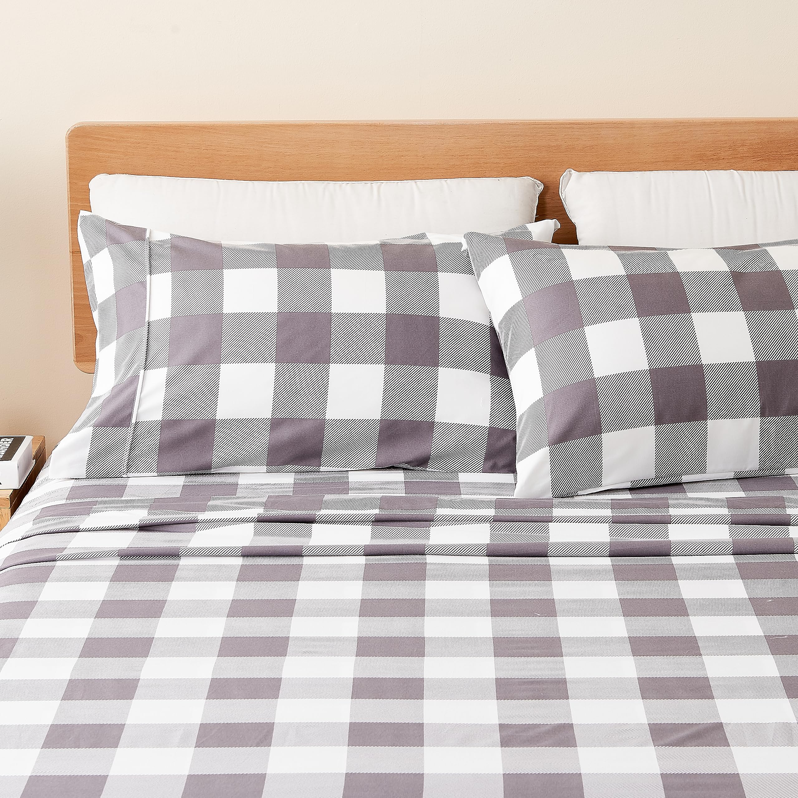 Amazon.com: Great Bay Home 4-Piece King Printed Microfiber Sheet Set ...