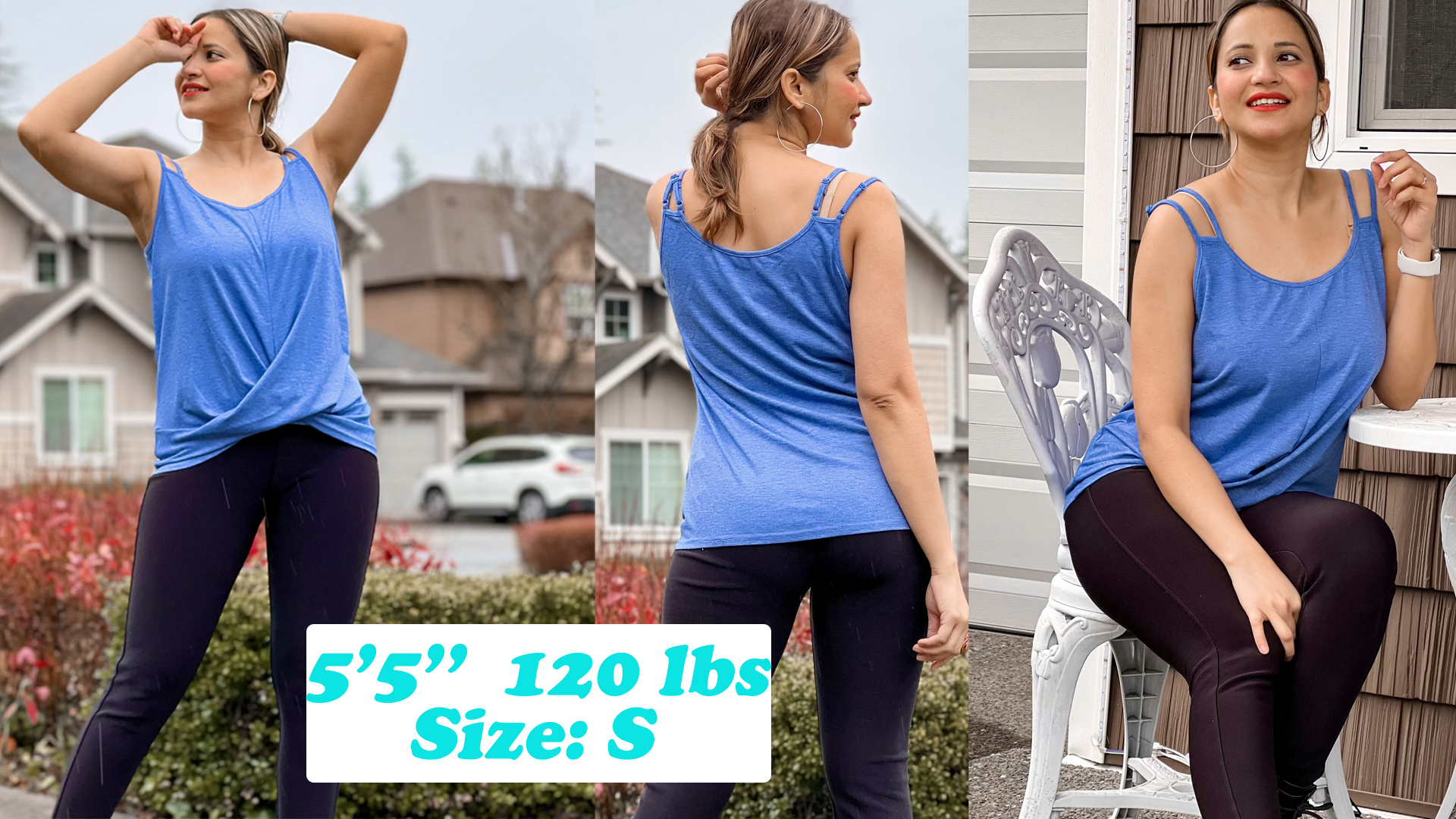 Watch 5'5"-120 lbs-Model Size is S-Tank Top for Women Trendy on Amazon Live