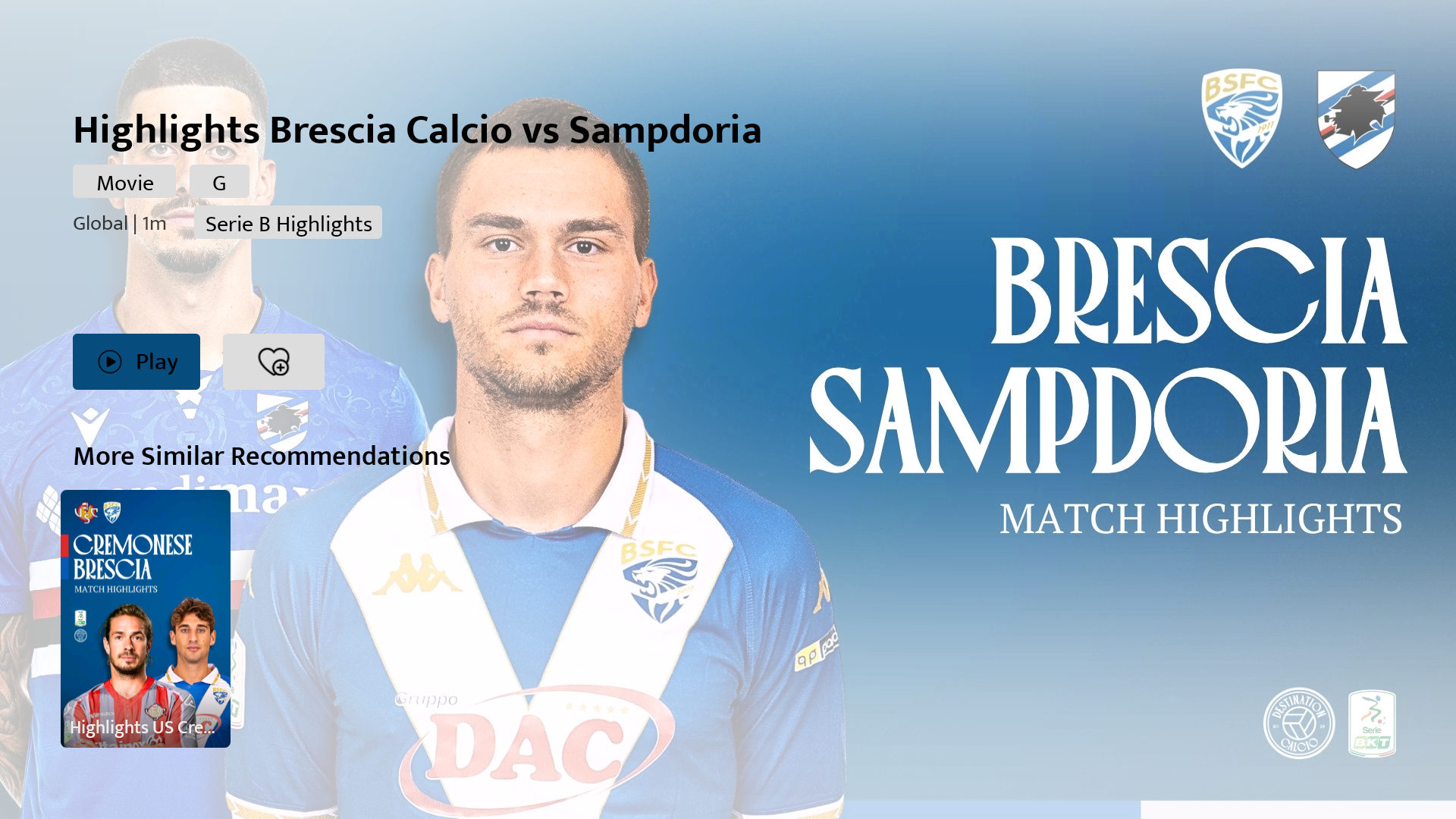 Destination Calcio TV - App on the Amazon Appstore