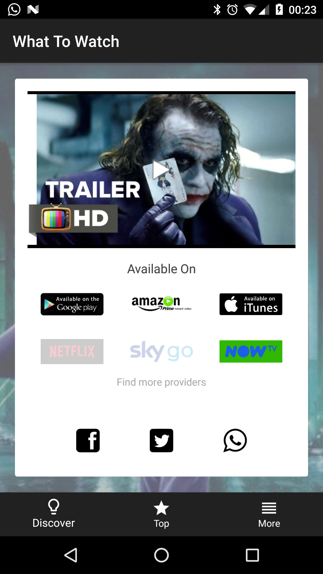 What to Watch - App on Amazon Appstore