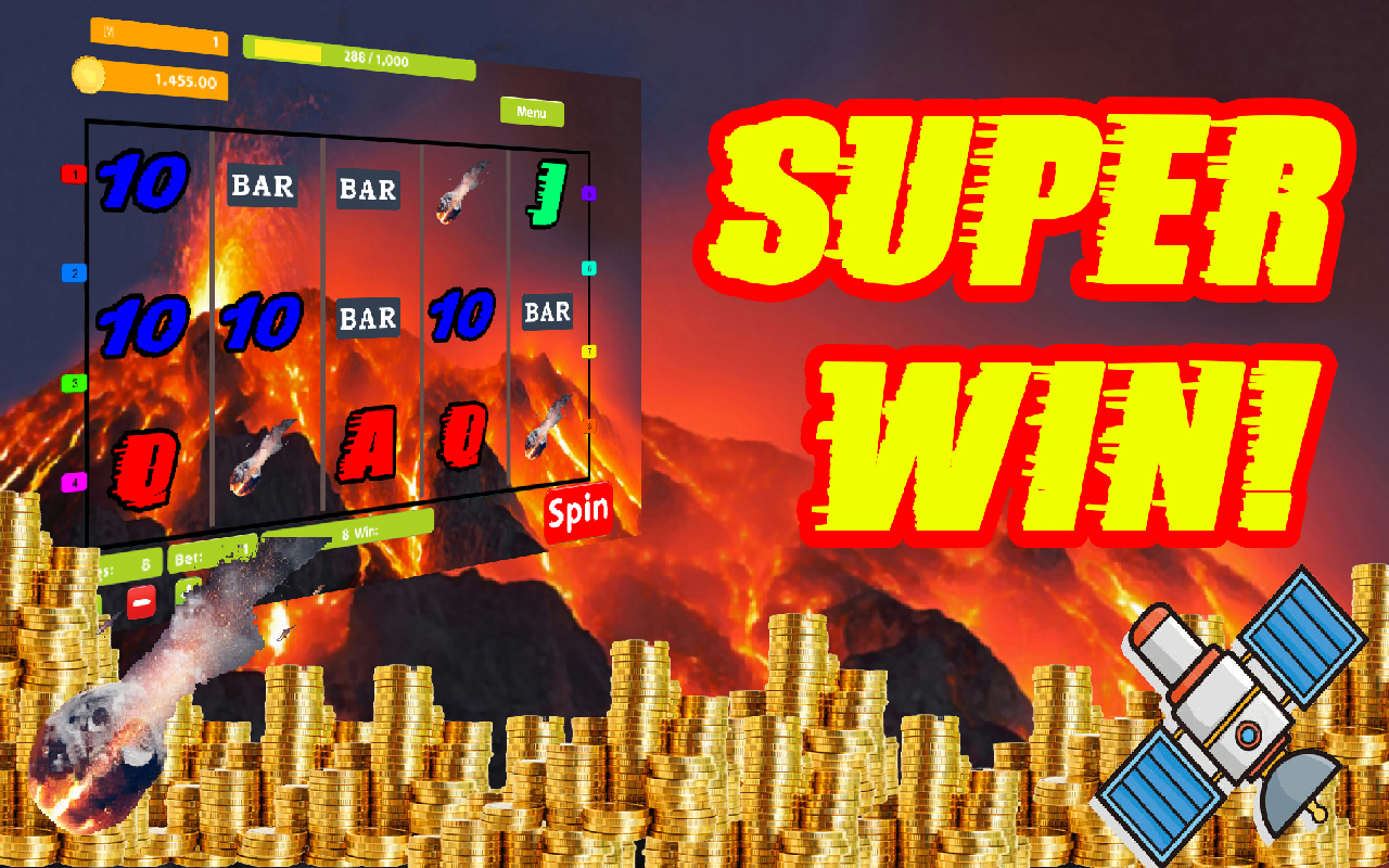 Meteor Blast Storm Shooting Star Asteroid Jackpot Lucky Casino Slot ...