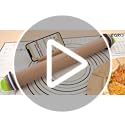 Amazon.com: Aguegro Rolling Pin with Adjustable Thickness Ring, Dough ...