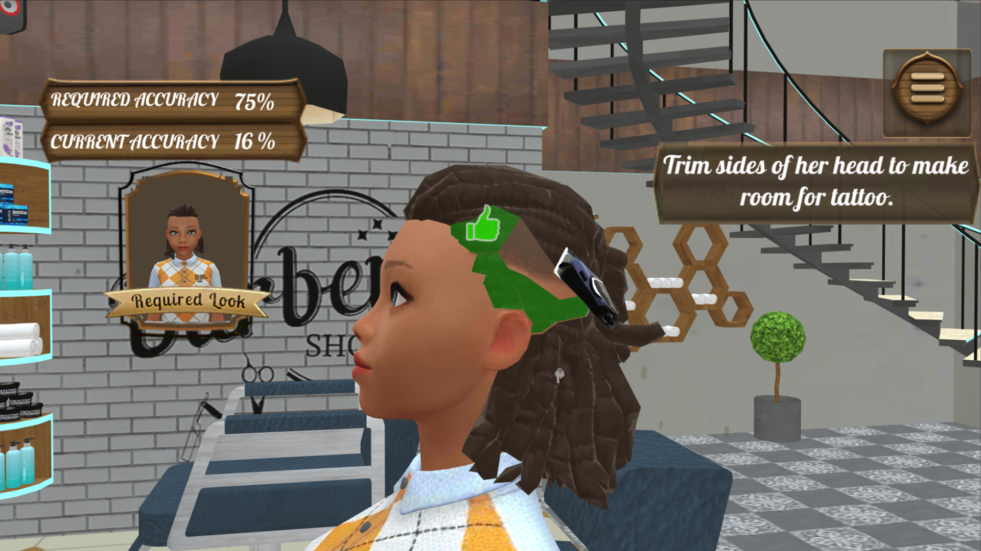 Real Hair Salon Barber Shop Simulator: Hair Style Store Game - App on ...
