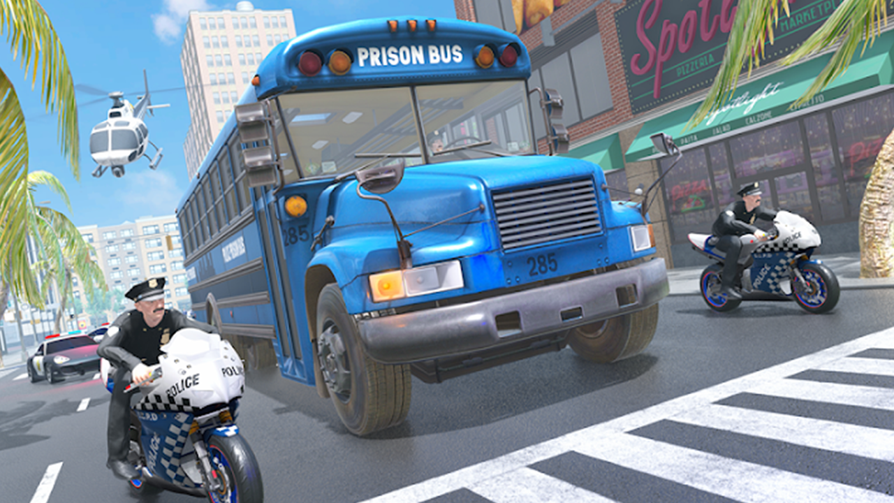 Crime Town Jail Prisoners Transport Van: Police Bus Driving Pro Parking ...