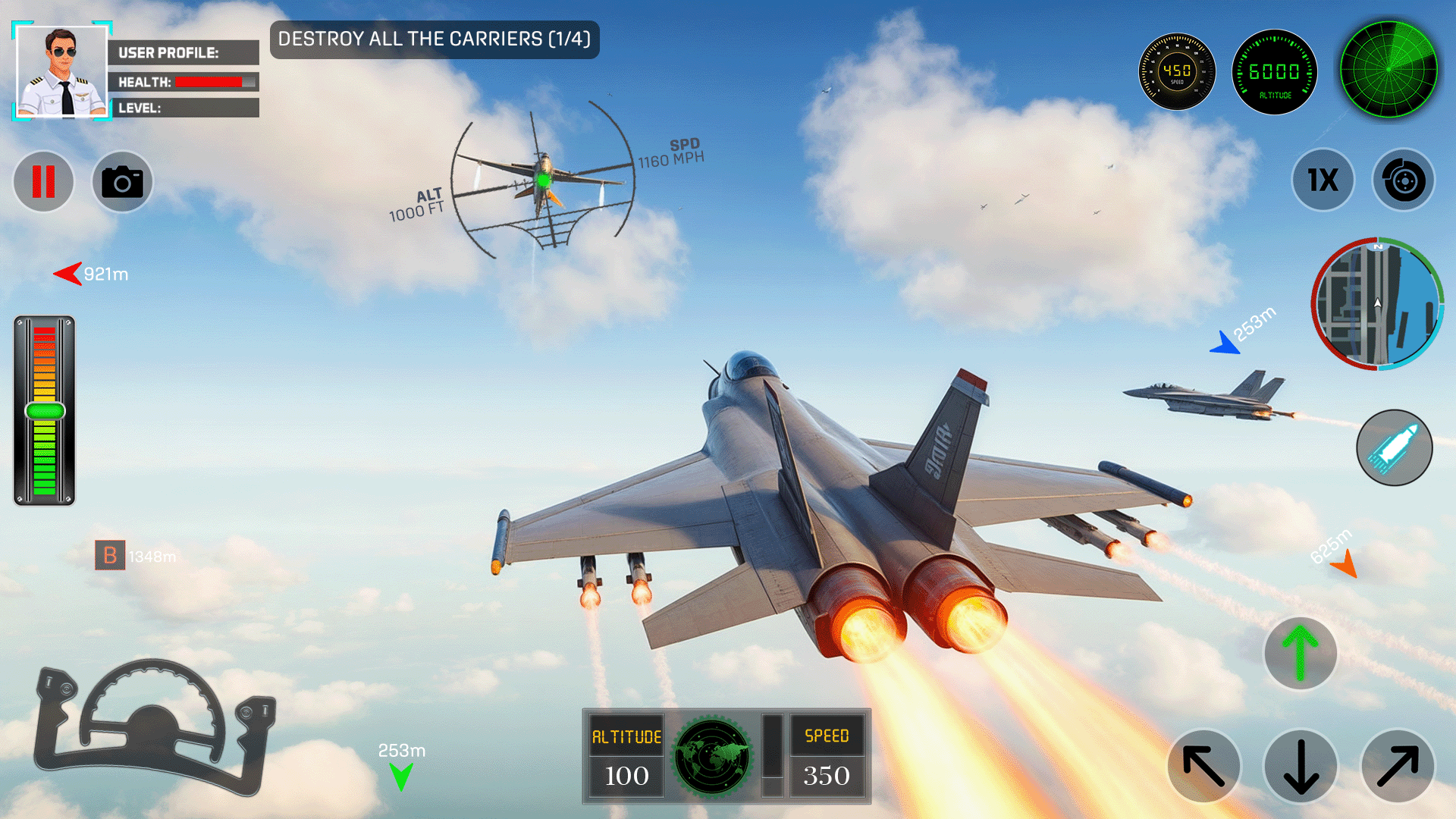 Real Pilot Airplane Flight Simulator : Modern Flying Pilot In Sky ...