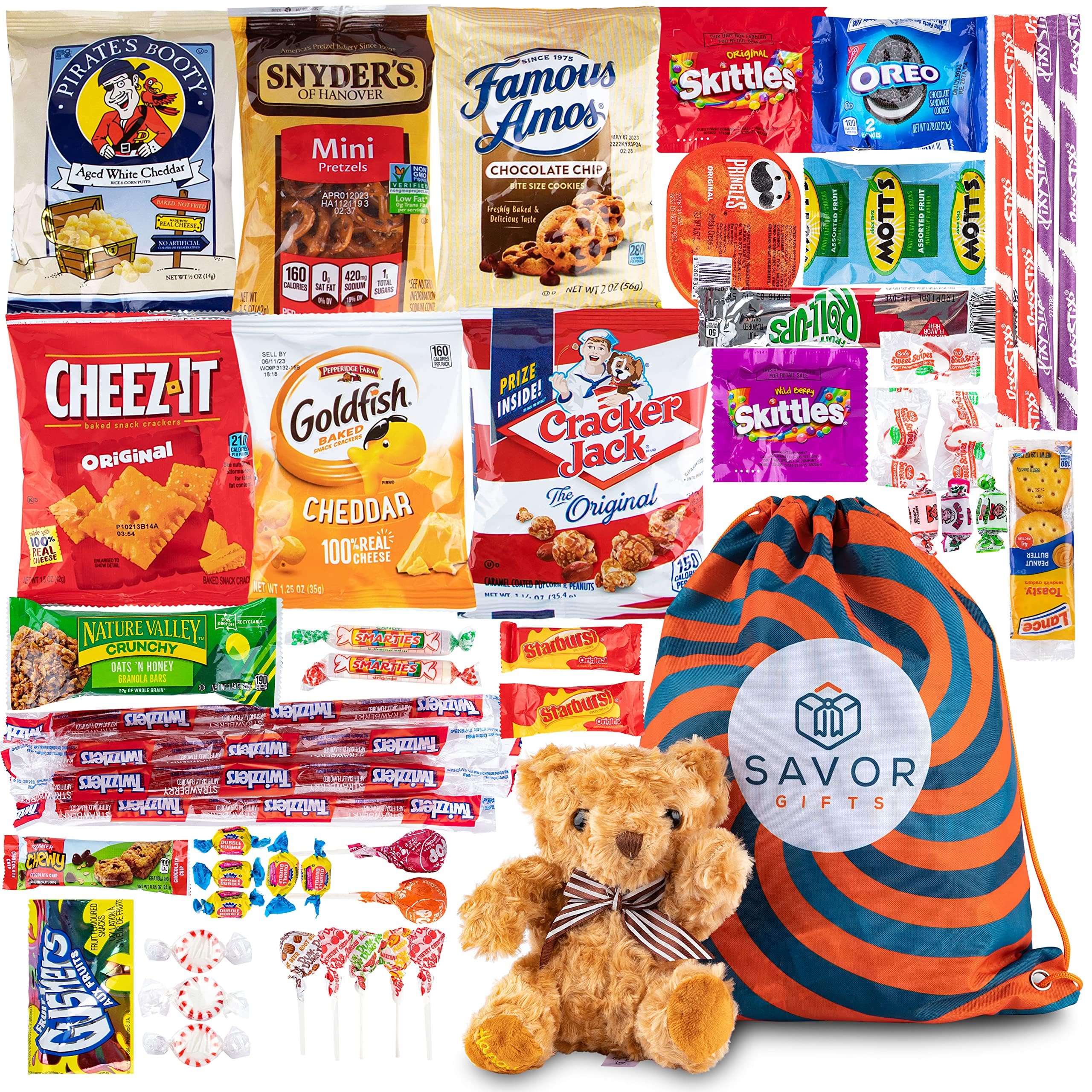 Savor Snacks Variety Pack For Adults Kids Knapsack With Teddy ...