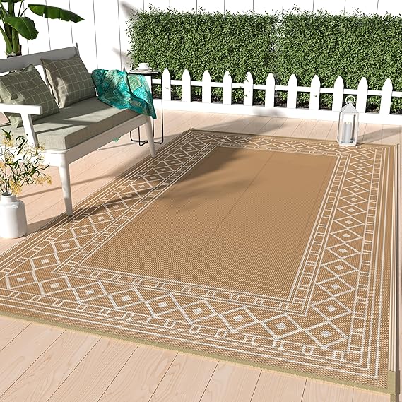 Amazon.com: GENIMO Outdoor Rug 5'x8' Waterproof for Patio Decor ...