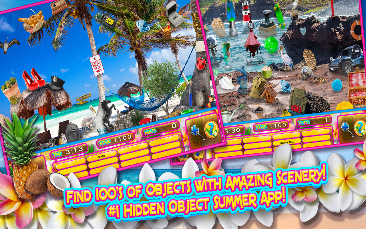 Hidden Objects Island Vacations – Vacation Hawaii, Bahamas & Caribbean ...