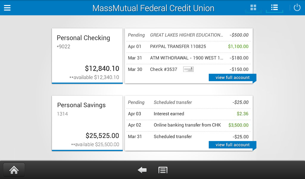 MassMutual FCU (Kindle Tablet Edition) - App on Amazon Appstore