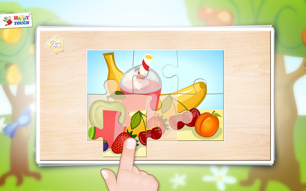 Toddler Apps - Wooden Puzzle for Girls (6 Pieces) 2+ (by Happy Touch ...