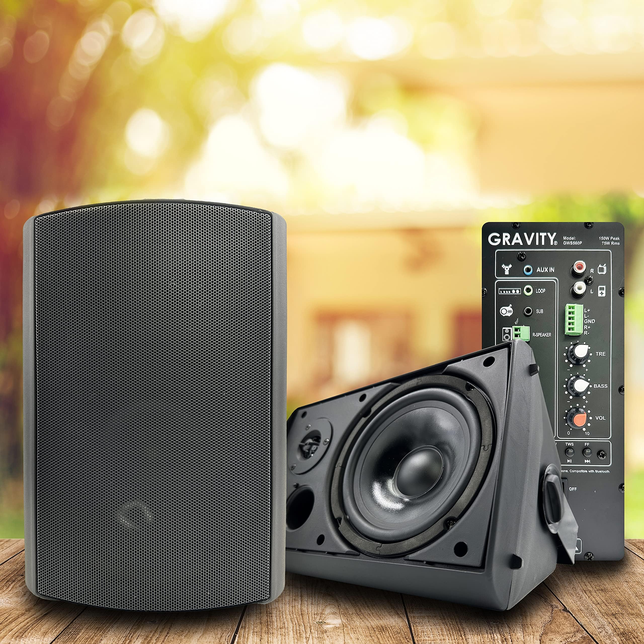 Amazon.com: Gravity GWS560P 6.5'' Wireless BT Indoor/Outdoor/Patio ...