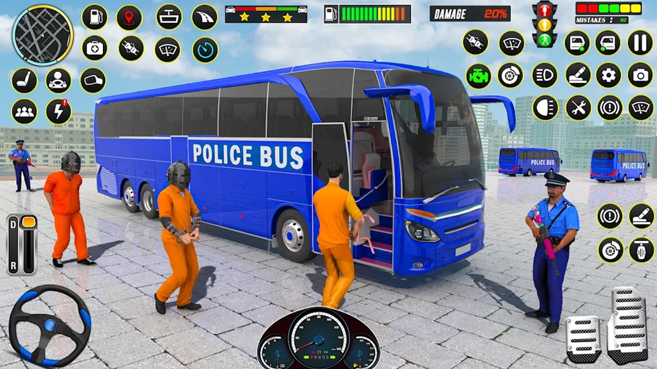 Army Transport Prisoner Bus Simulator Games - Police Prison Bus Driving ...